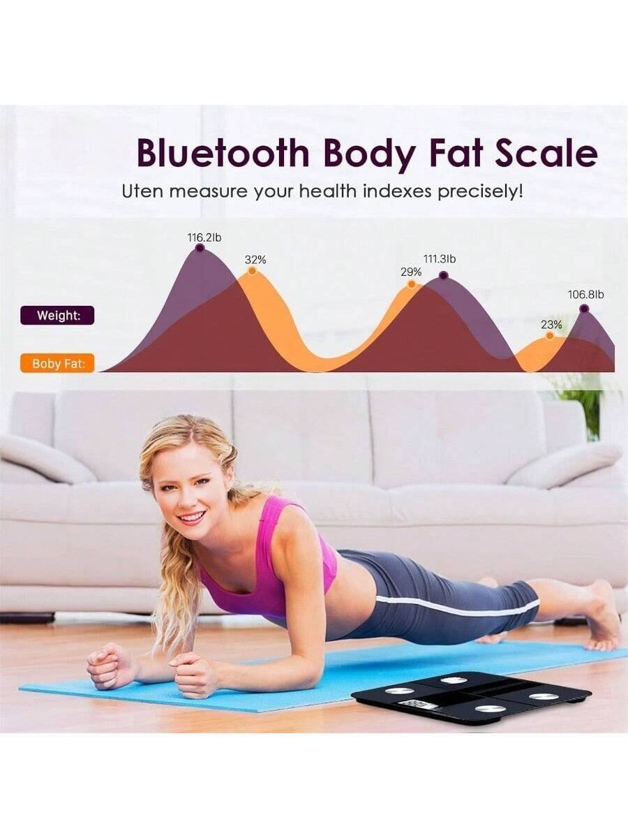 The Best Inks Rechargeable Bathroom Scale Body Weight, Digital Weight Scale Accurate BMI Body ...
