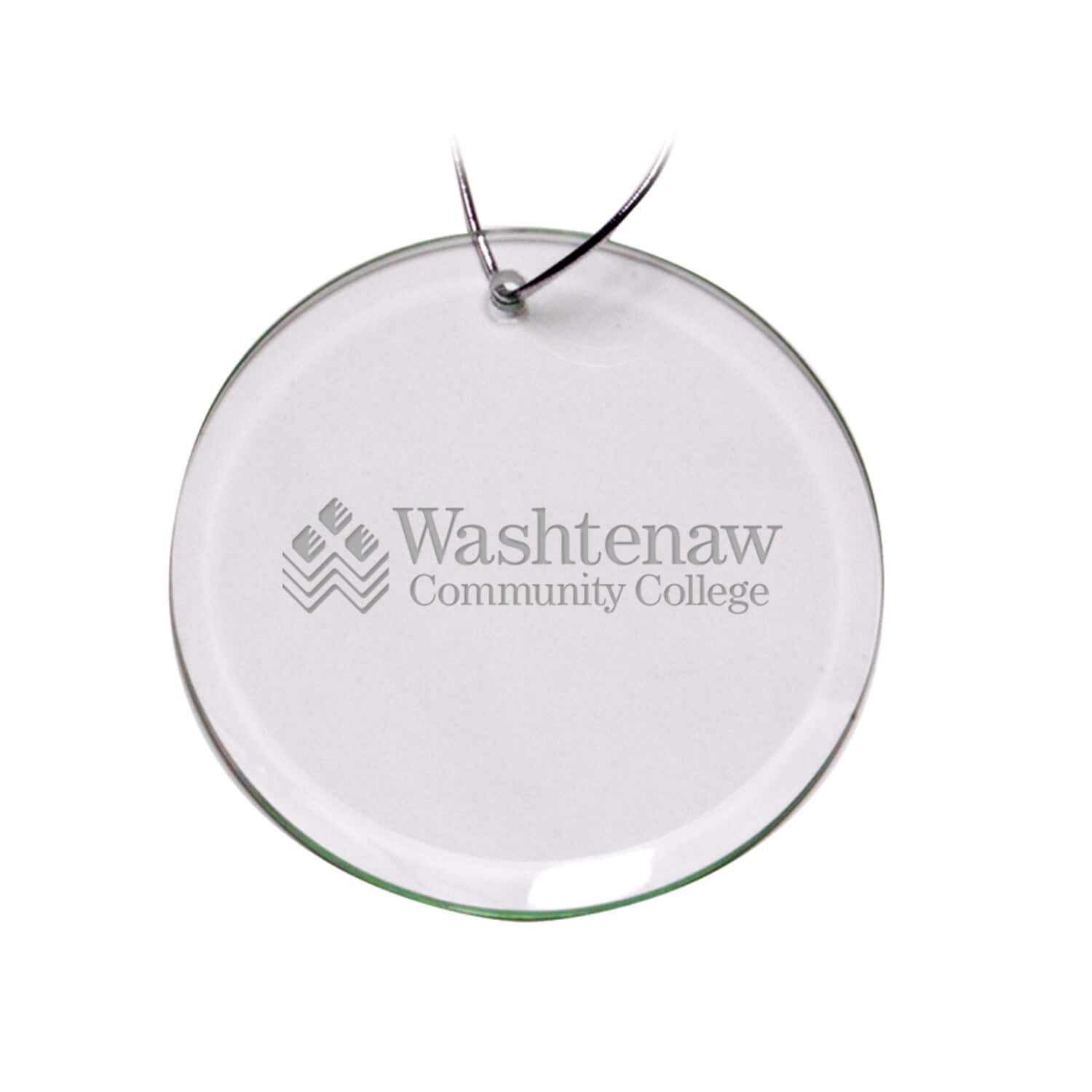 Jardine - Washtenaw Community College 3'' Glass Round Ornament ...