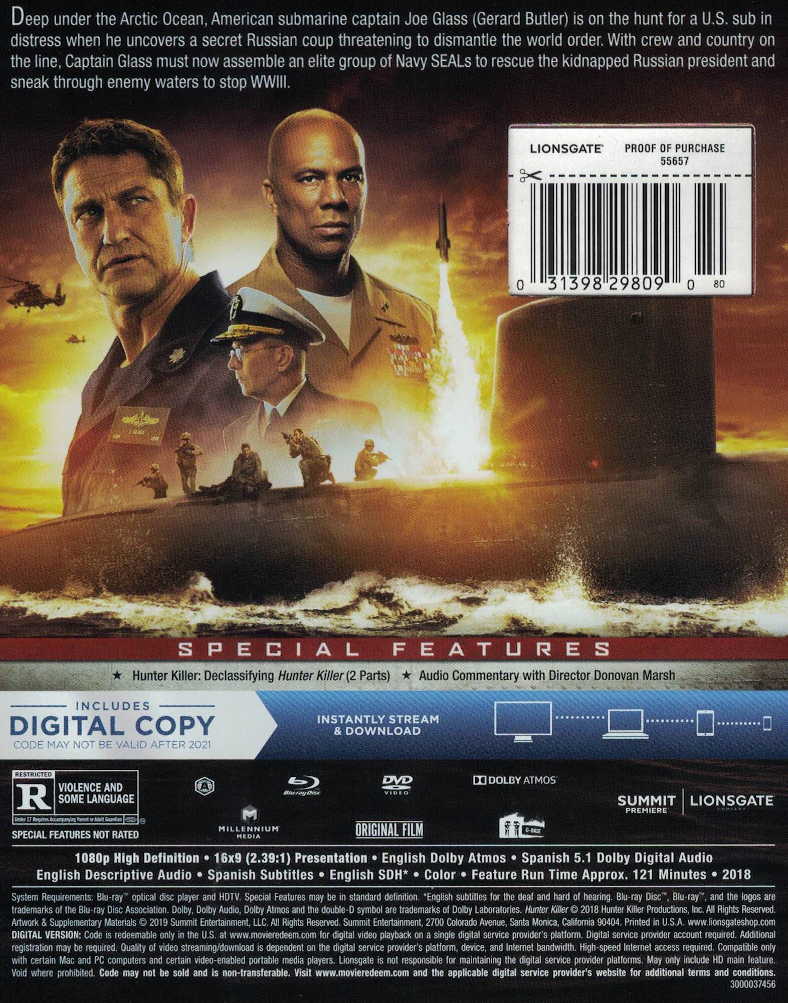 Hunter Killer BLU RAY [Standard] - Best Buy