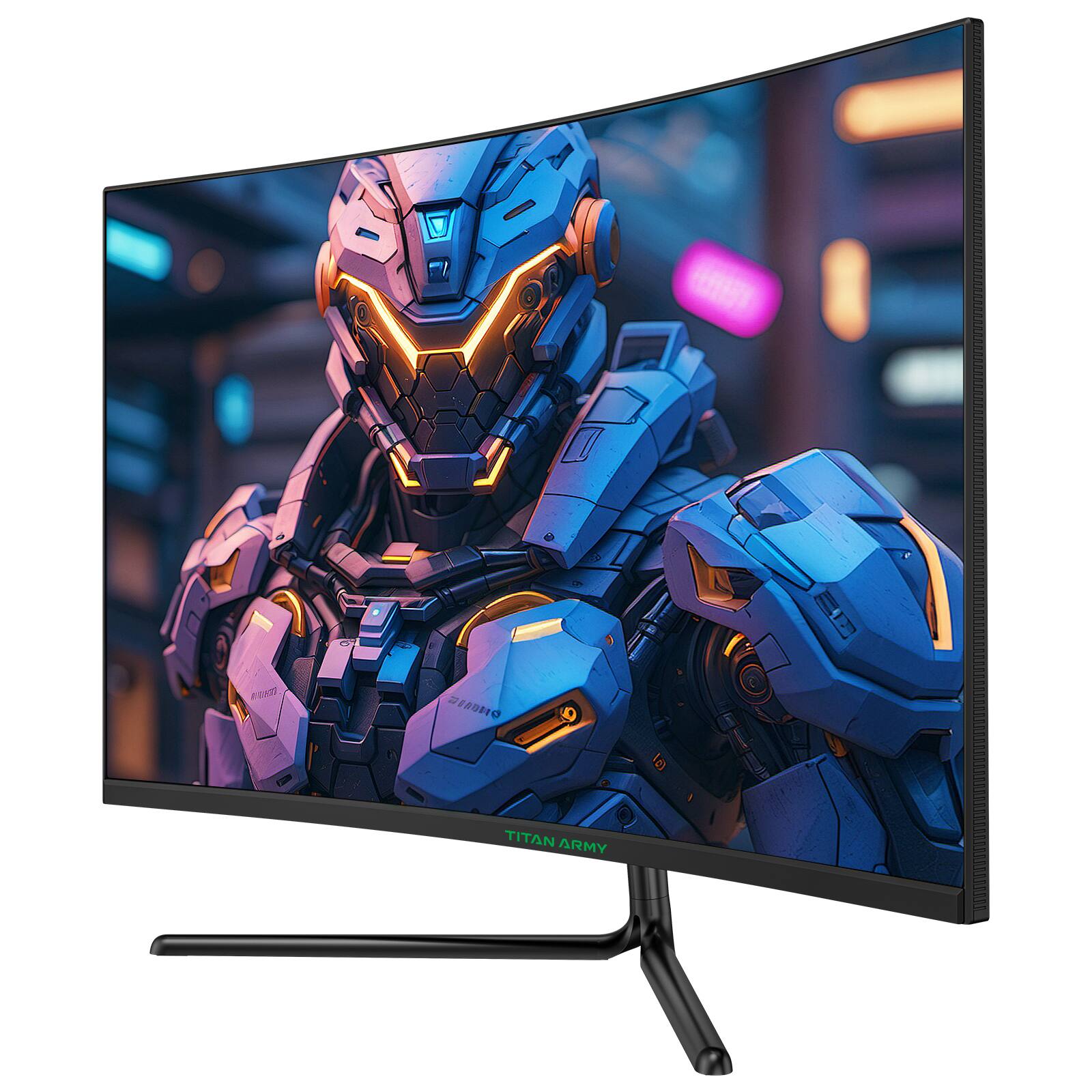 Titan army 31.5” Curved Gaming Monitor, IPS 1ms 240Hz 2K QHD FreeSync ...