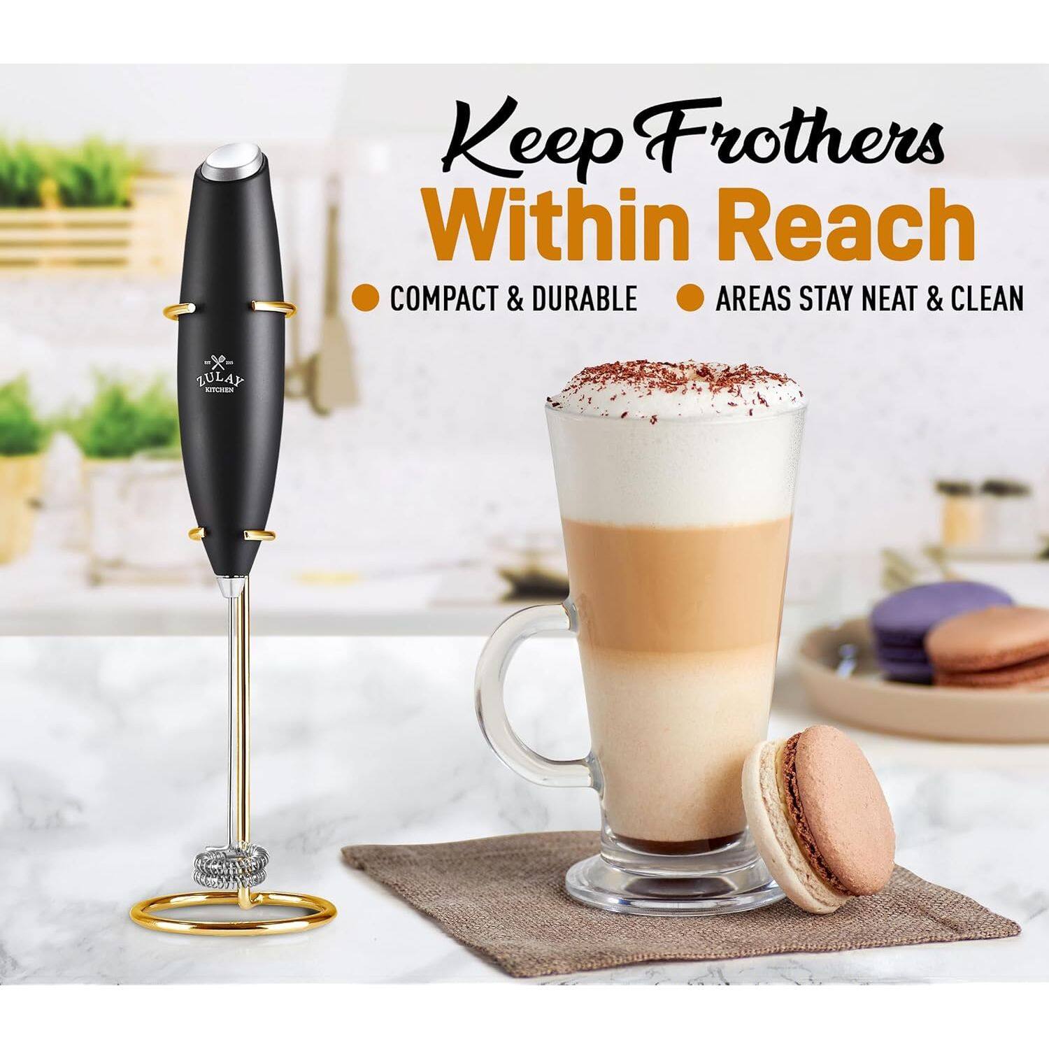 Zulay Kitchen Original Frother Stand for Milk Frothers Milk Frother ...