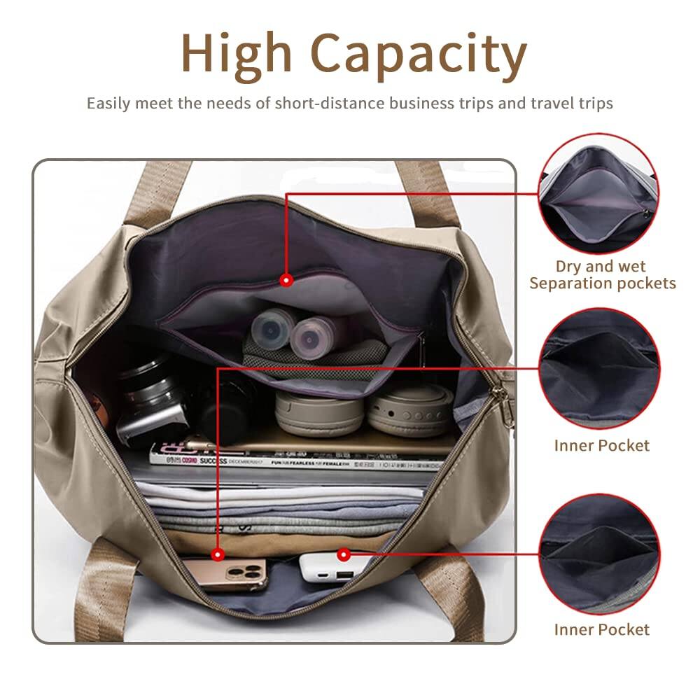 Paradigms Interiors Large Capacity Foldable Travel Bag Expandable ...