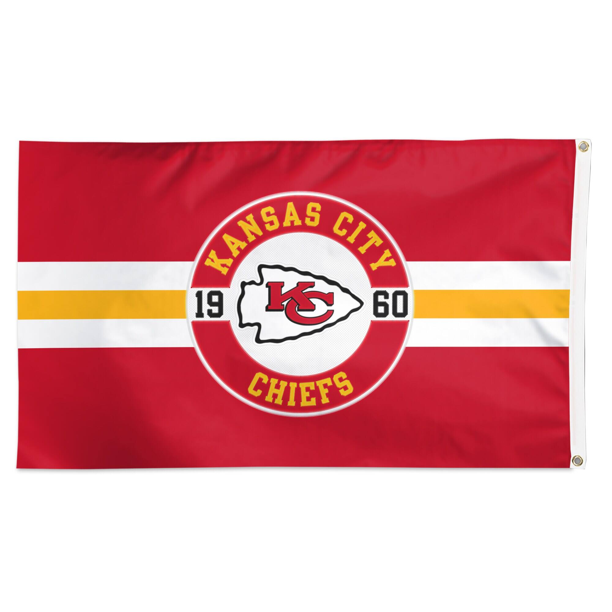 WinCraft Kansas City Chiefs 3' x 5' Applique Flag Multicolor 202227624 ...