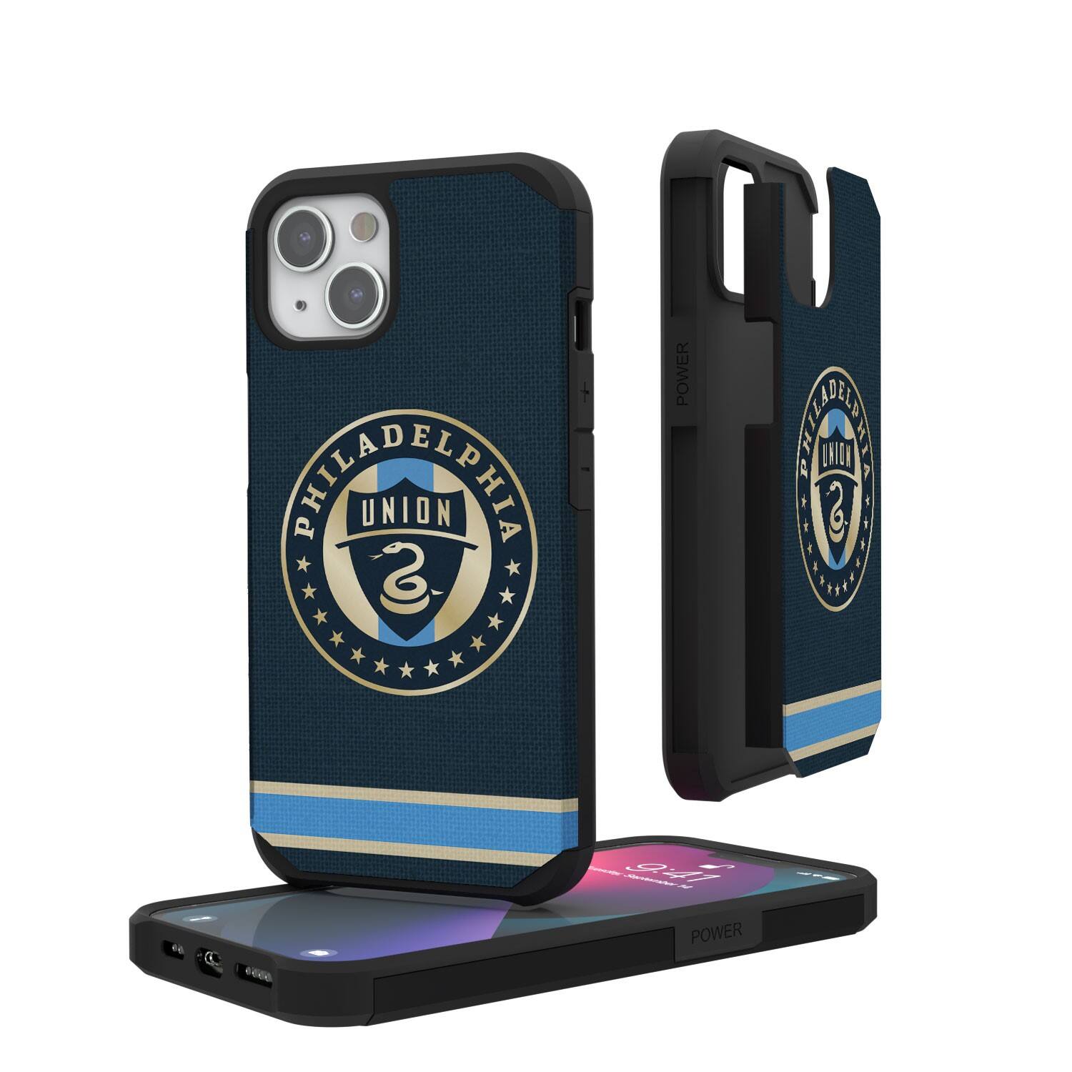 Keyscaper MLS Philadelphia Union iPhone Stripe Design Rugged Case 15 ...