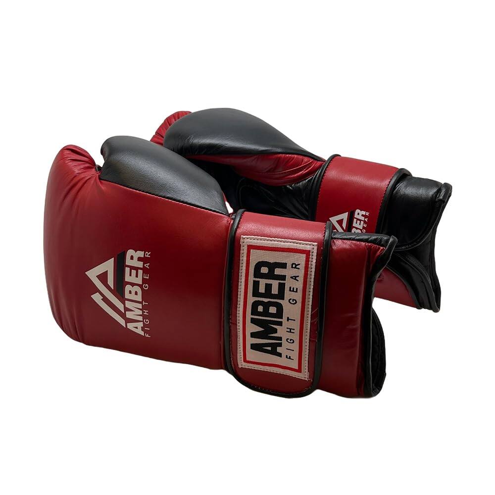 Amber Sporting Goods Renegade v1.0 Pro Hook & Loop Leather Boxing ...
