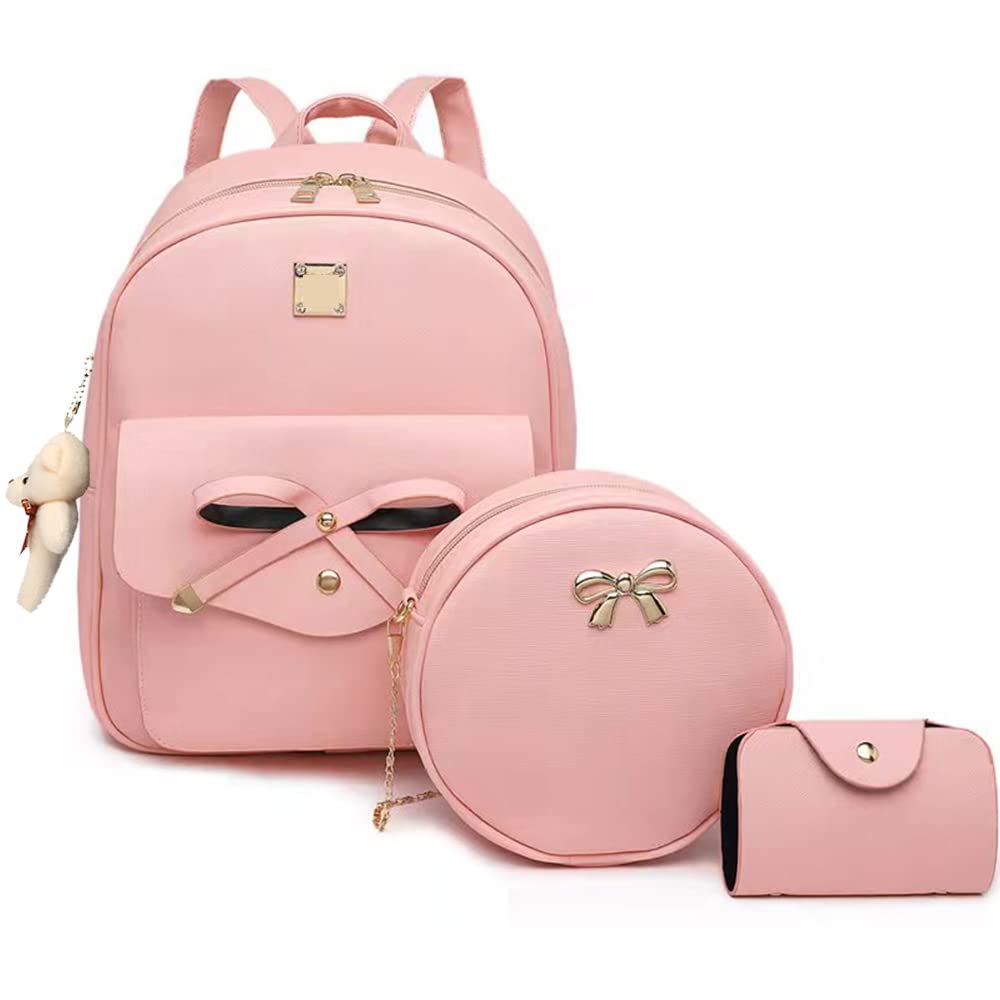 Cozy Serene Cute Leather Mini Backpack Purse For Women Bowknot Small ...