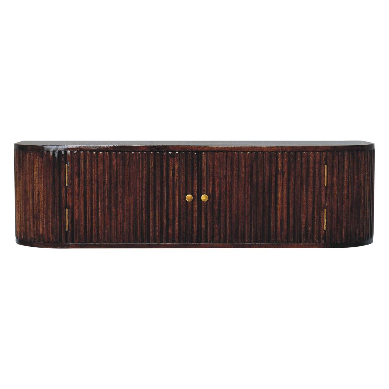 Artisan Furniture Solid Wood Chunky Chestnut Wall Mounted Console, 2 ...