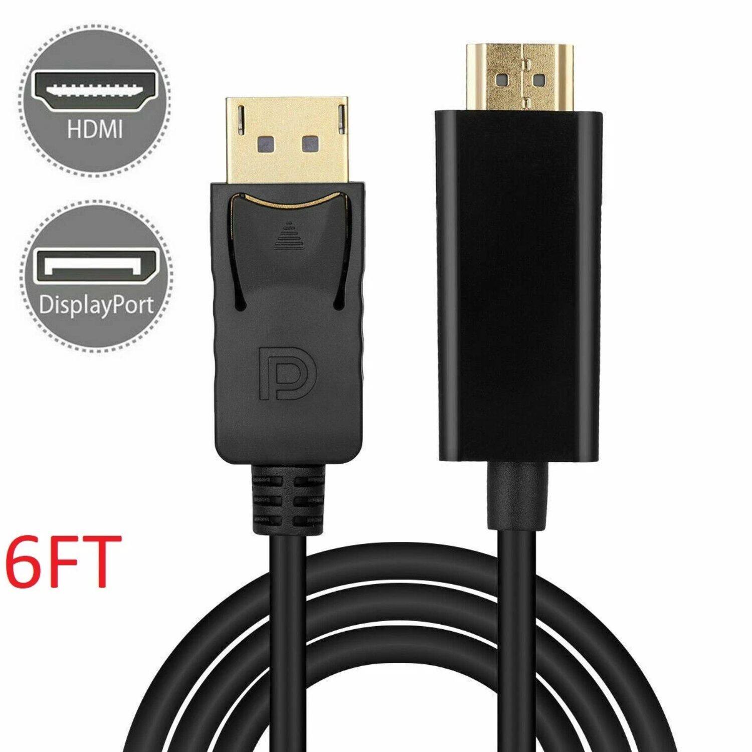 Home Collection 6FT Display Port DP to HDMI M/M Cable Adapter DP-HDMI6FT - Best Buy