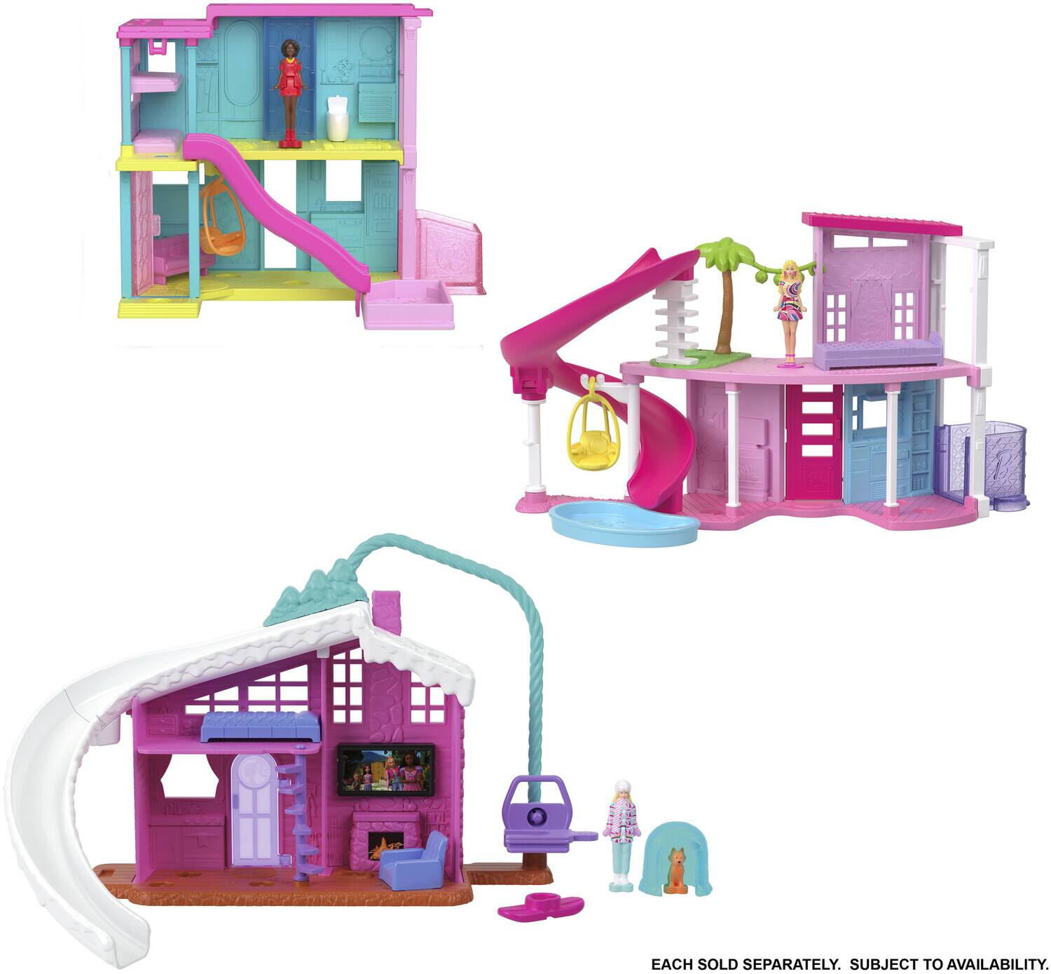 Mattel Barbie Mini Barbie Land Dreamhouse Including 1.5 Inch Doll ...