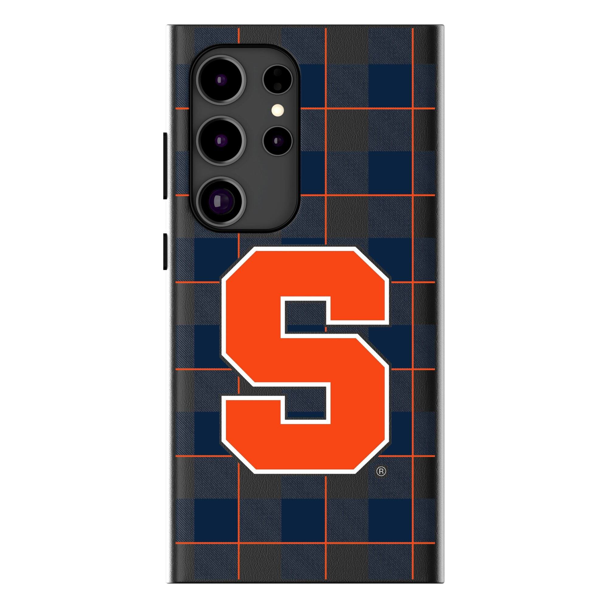 Keyscaper NCAA Syracuse Orange Plaid Galaxy Magnetic Bump Case S24 Black 203123740 - Best Buy