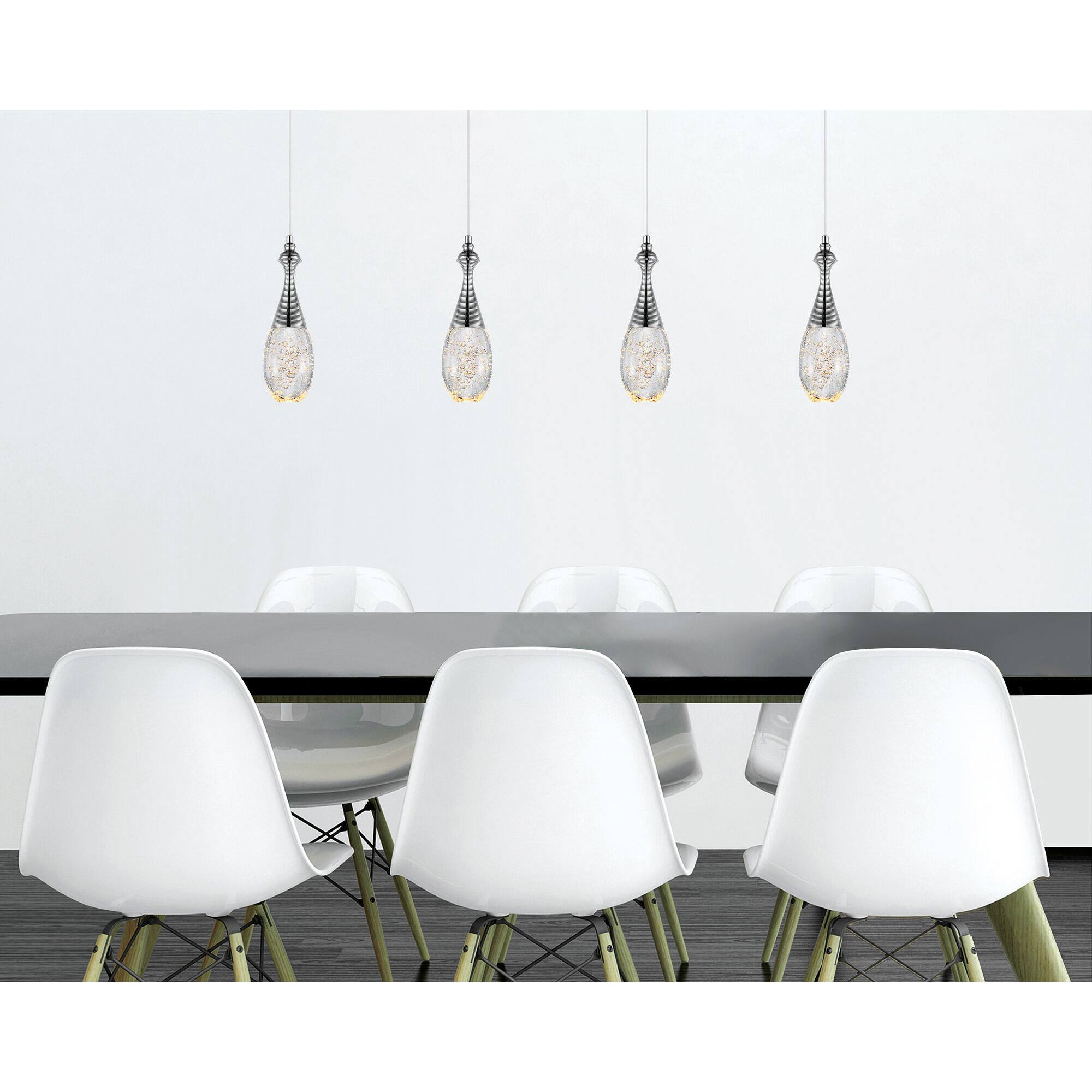 CWI Lighting Dior LED Down Mini Pendant With Finish Chrome 5110P5C-R ...