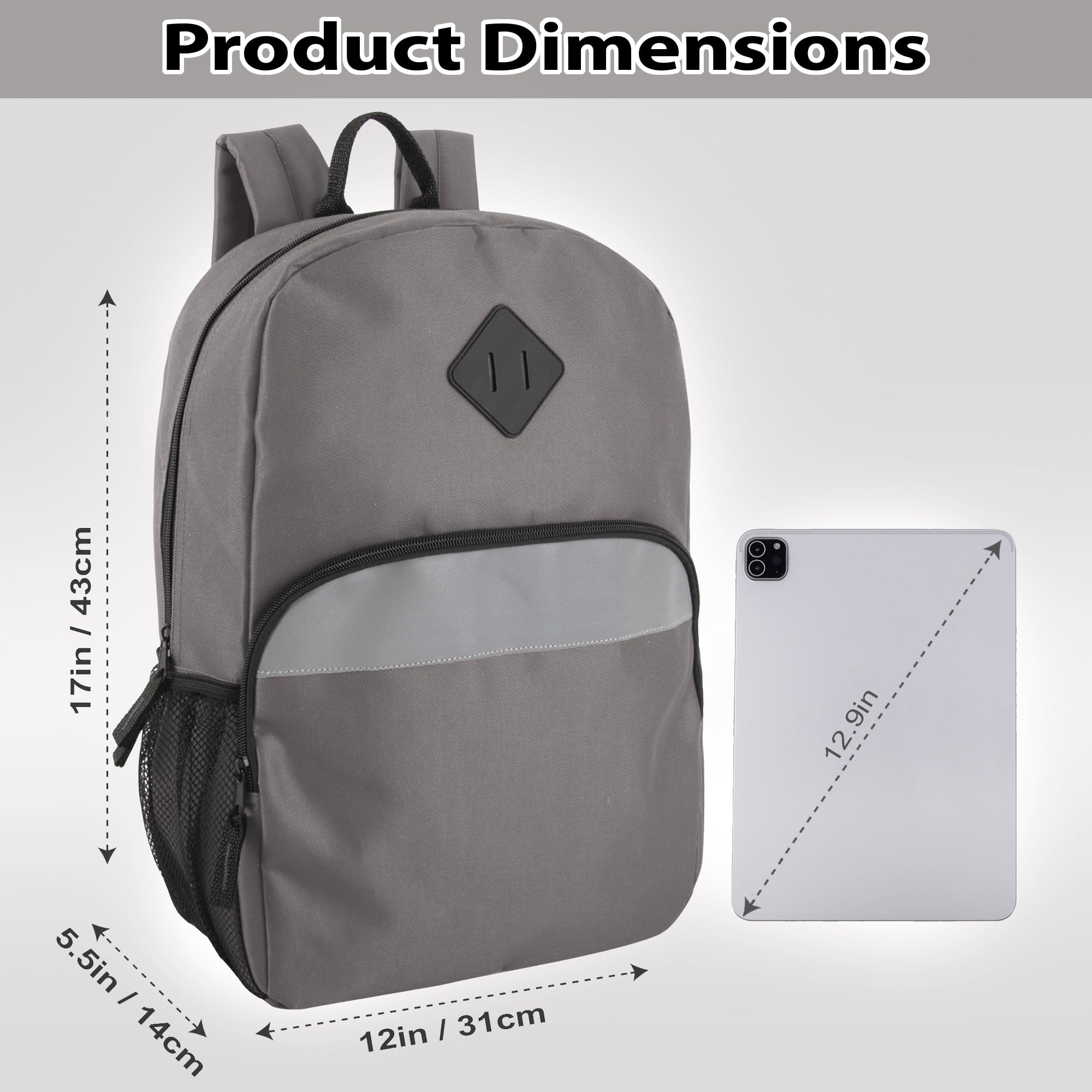 Pacoar Cade Reflective School Backpack For | Colorful With Adjustable ...