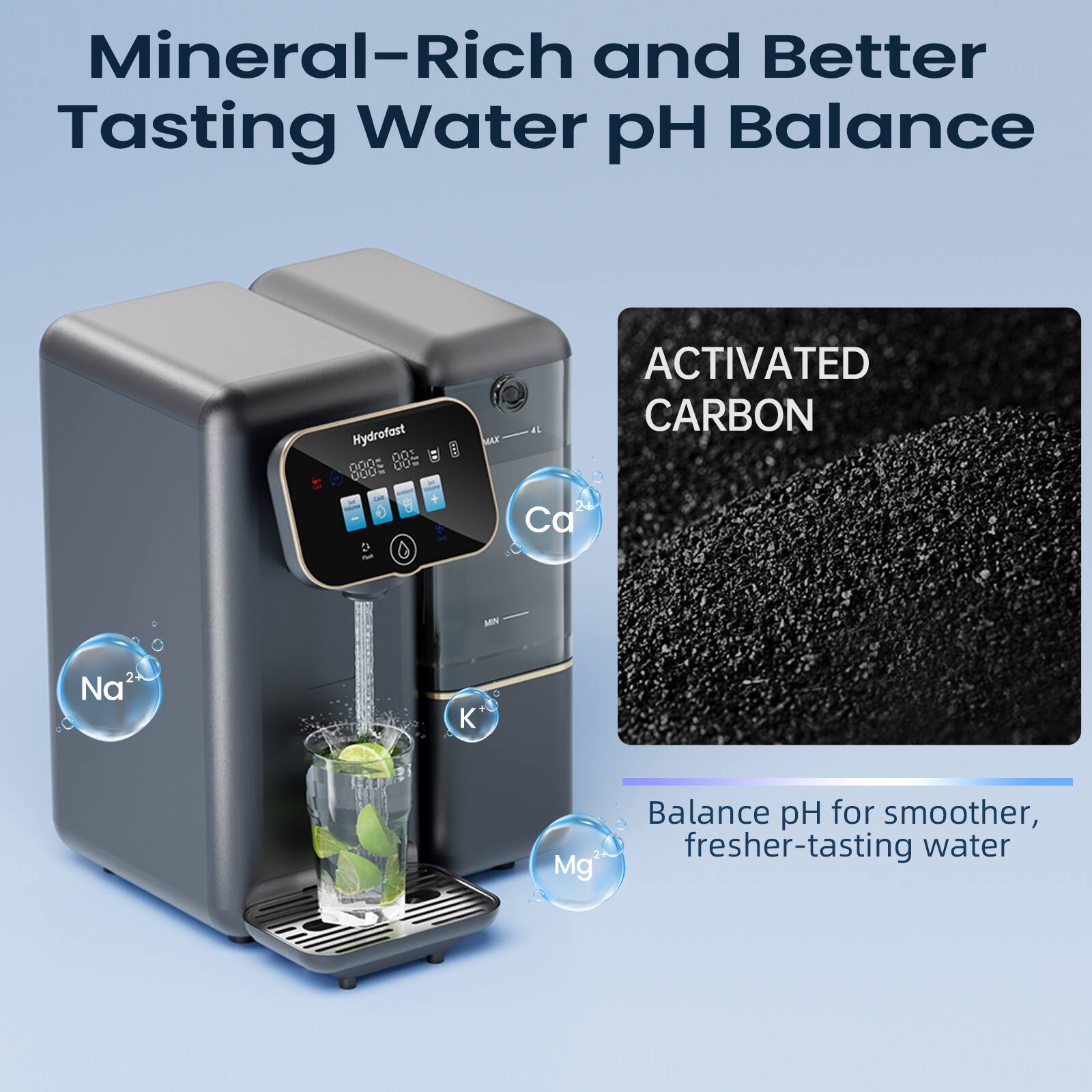 Hydrofast C100 Countertop Reverse Osmosis Water Filter System, 6 Stage ...
