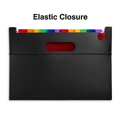Staples Plastic Accordion File, 25 Pocket, Letter Size Multicolor ...