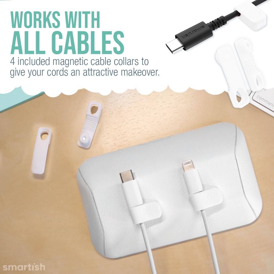 Smartish Magnetic Cord Holder Bigger Cable Wrangler Desktop Charger ...
