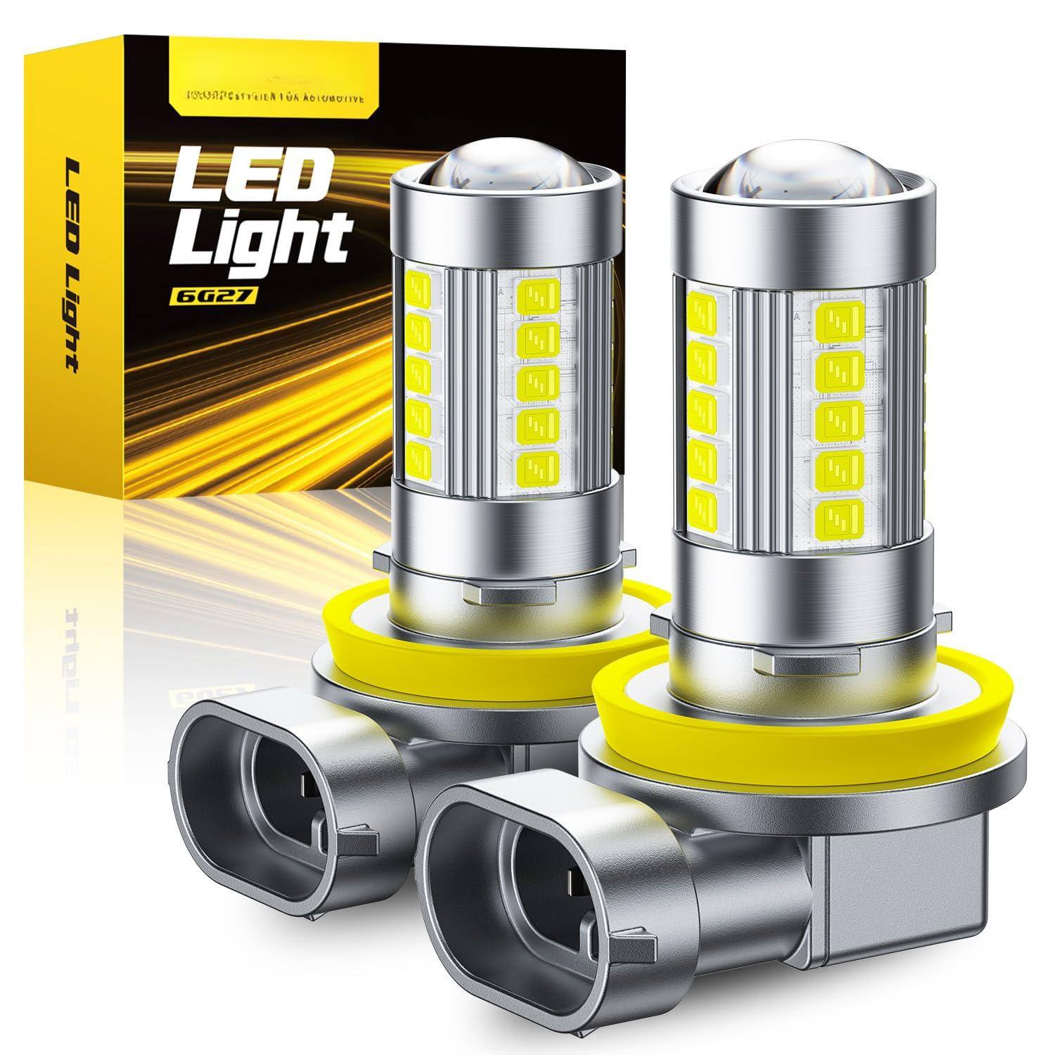 COTTAGE led fog light bulbs yellow brightness lights csp chips drl ...