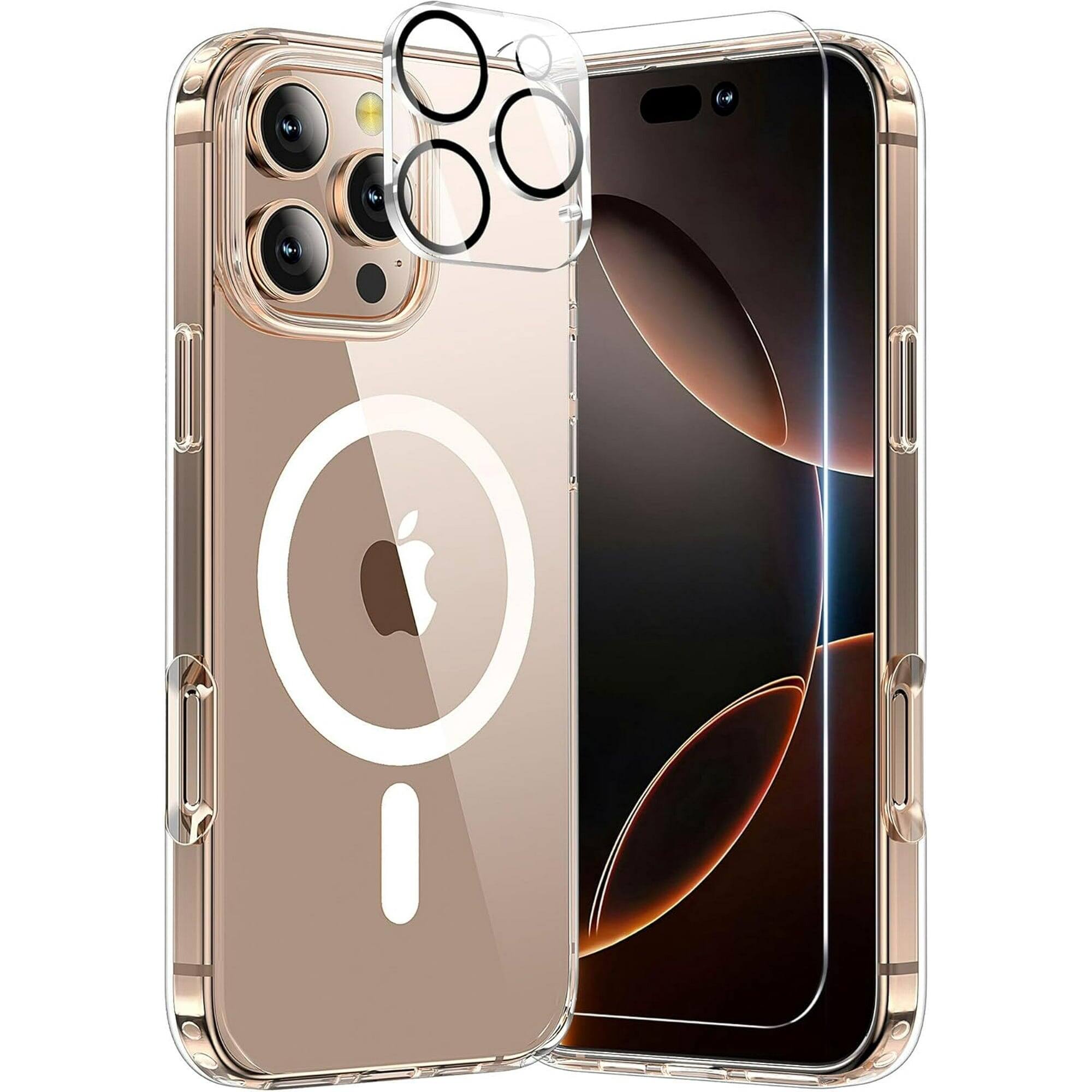 Entronix 3 in 1 Bundle for iPhone 13 Pro Max Magnetic Clear Case with ...
