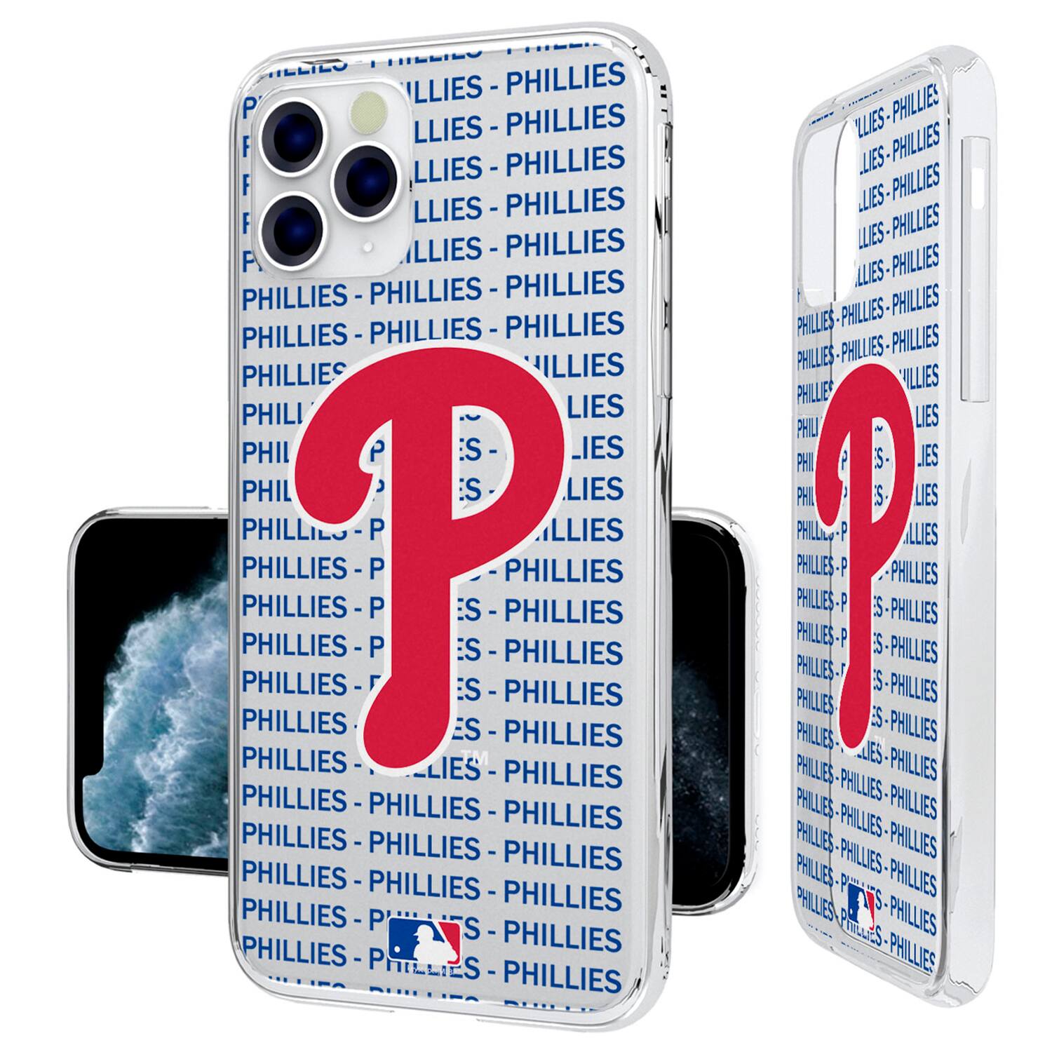 Keyscaper MLB Philadelphia Phillies Text Backdrop Clear iPhone Case ...