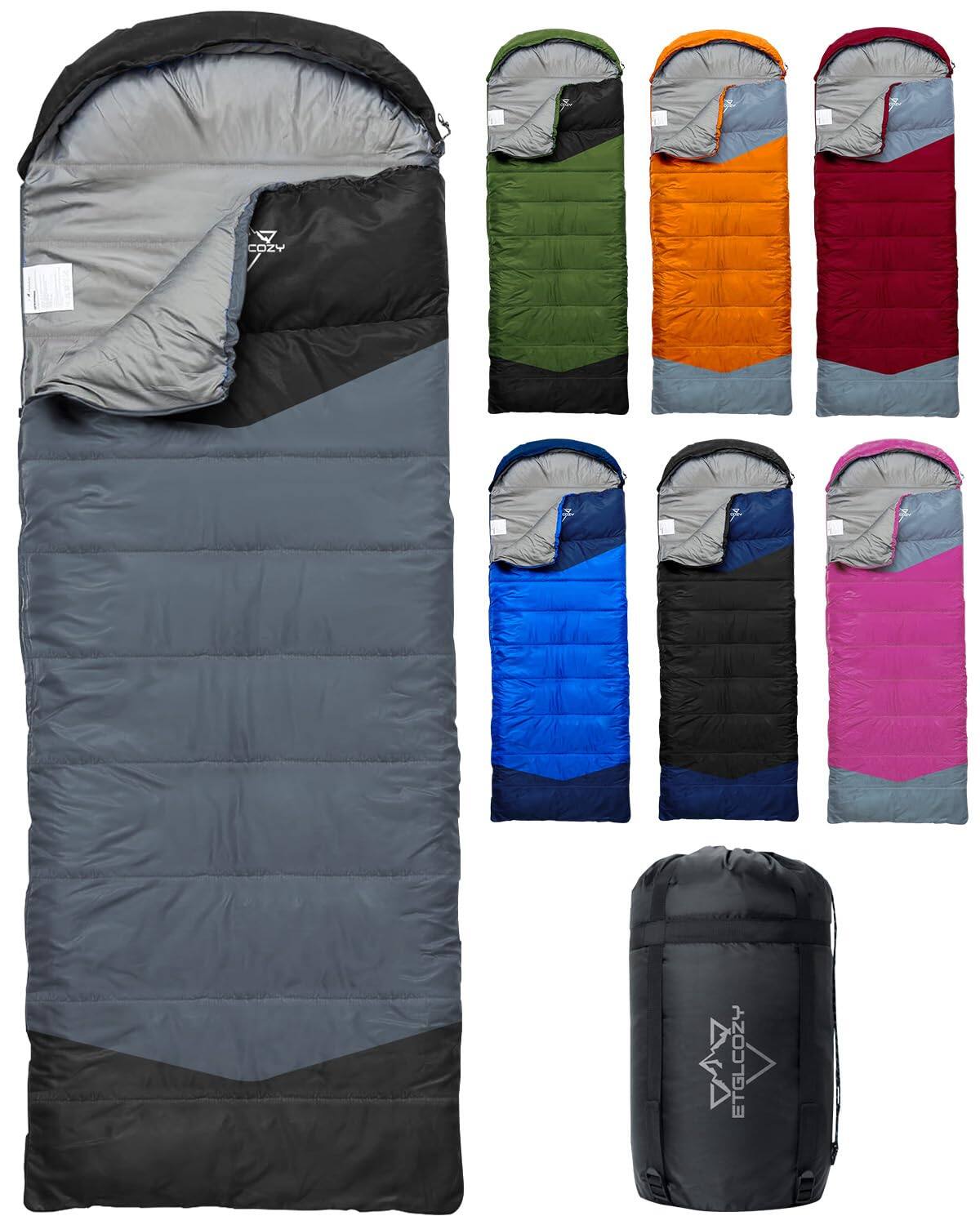 Skar Audio Sleeping Bag For Adults Cold Weather & Warm Lightweight ...