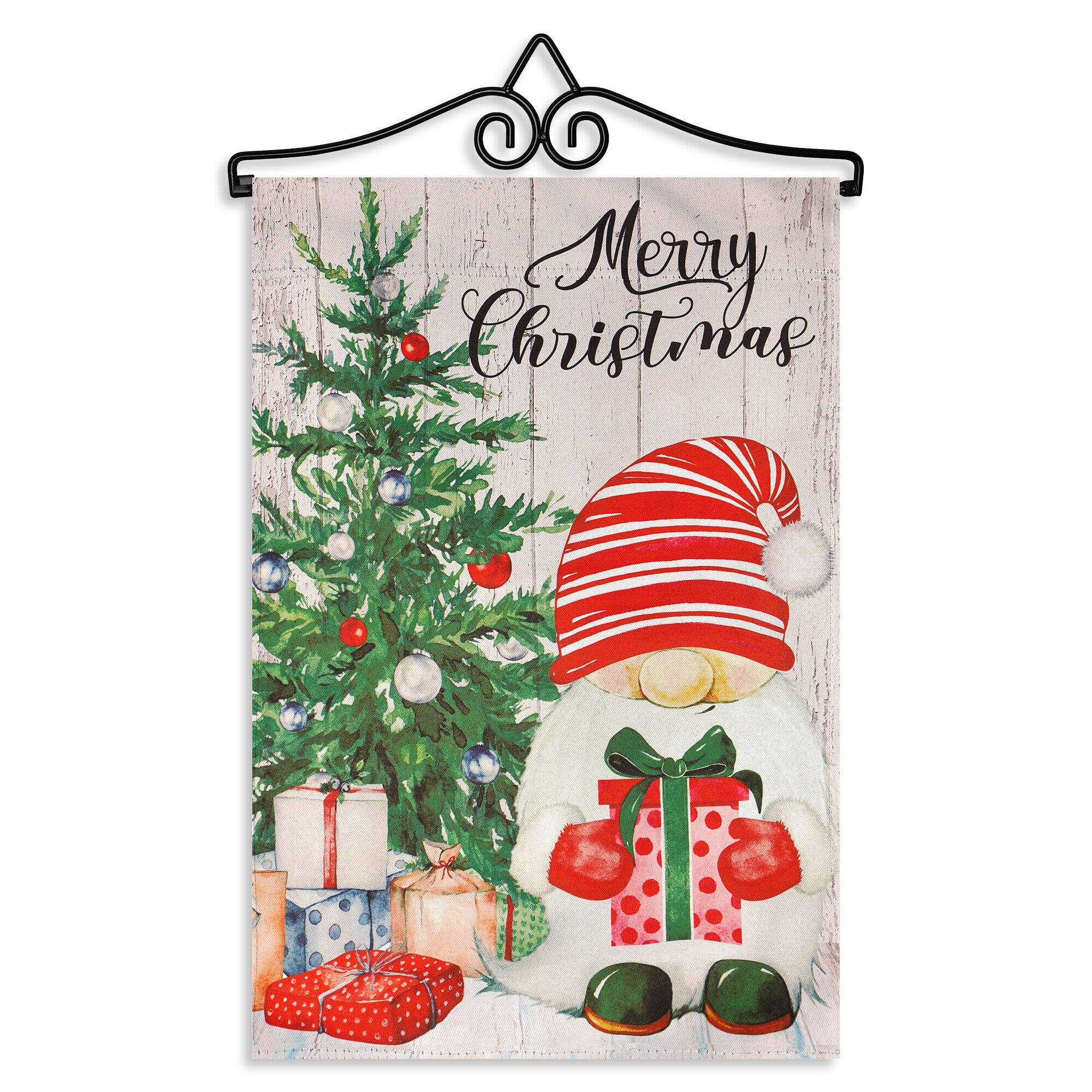 G128 14 in Garden Flag Hanger with 12x18 Double Sided Blockout Garden ...