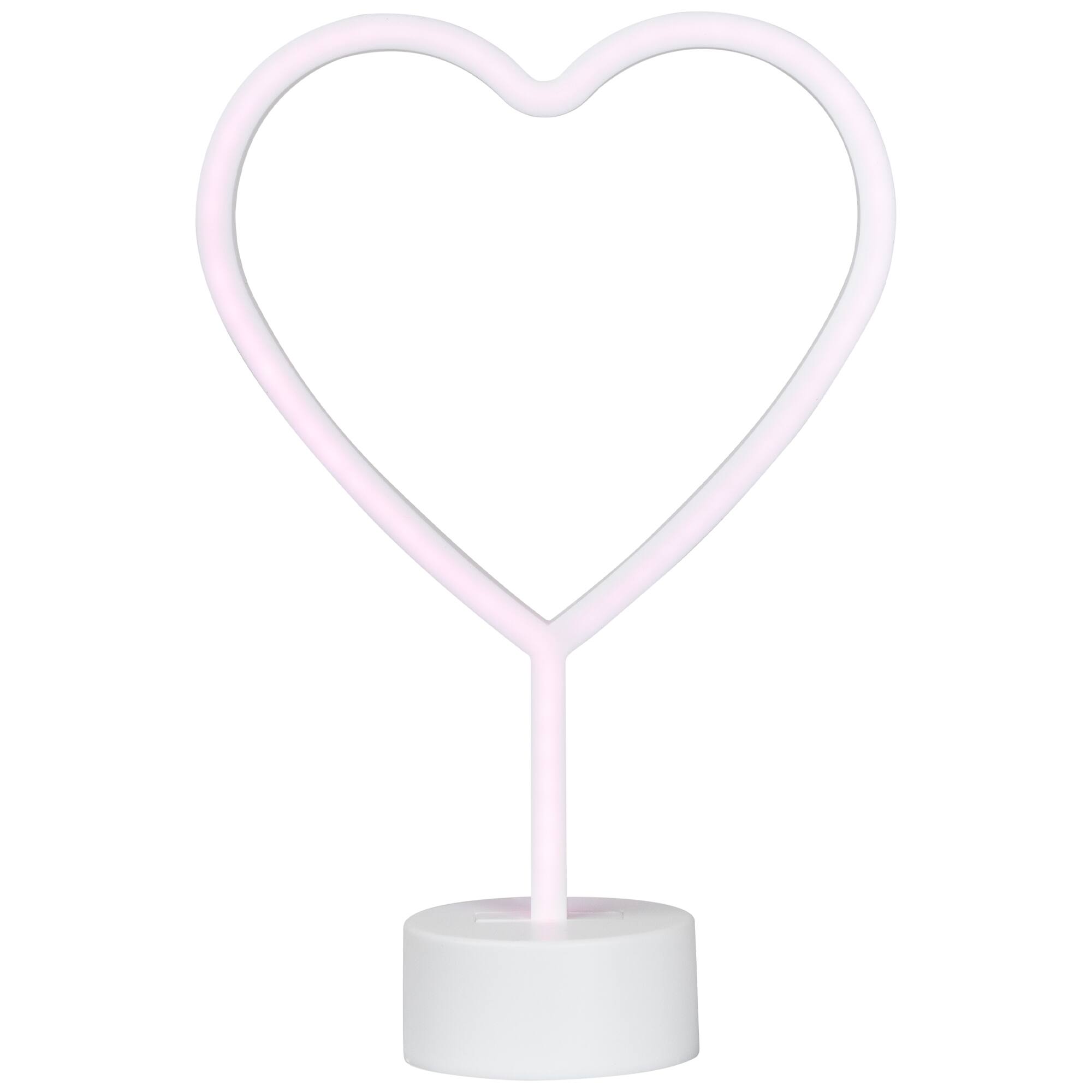 Northlight LED Heart Neon Table Light 11.5" Pink 33377719 - Best Buy