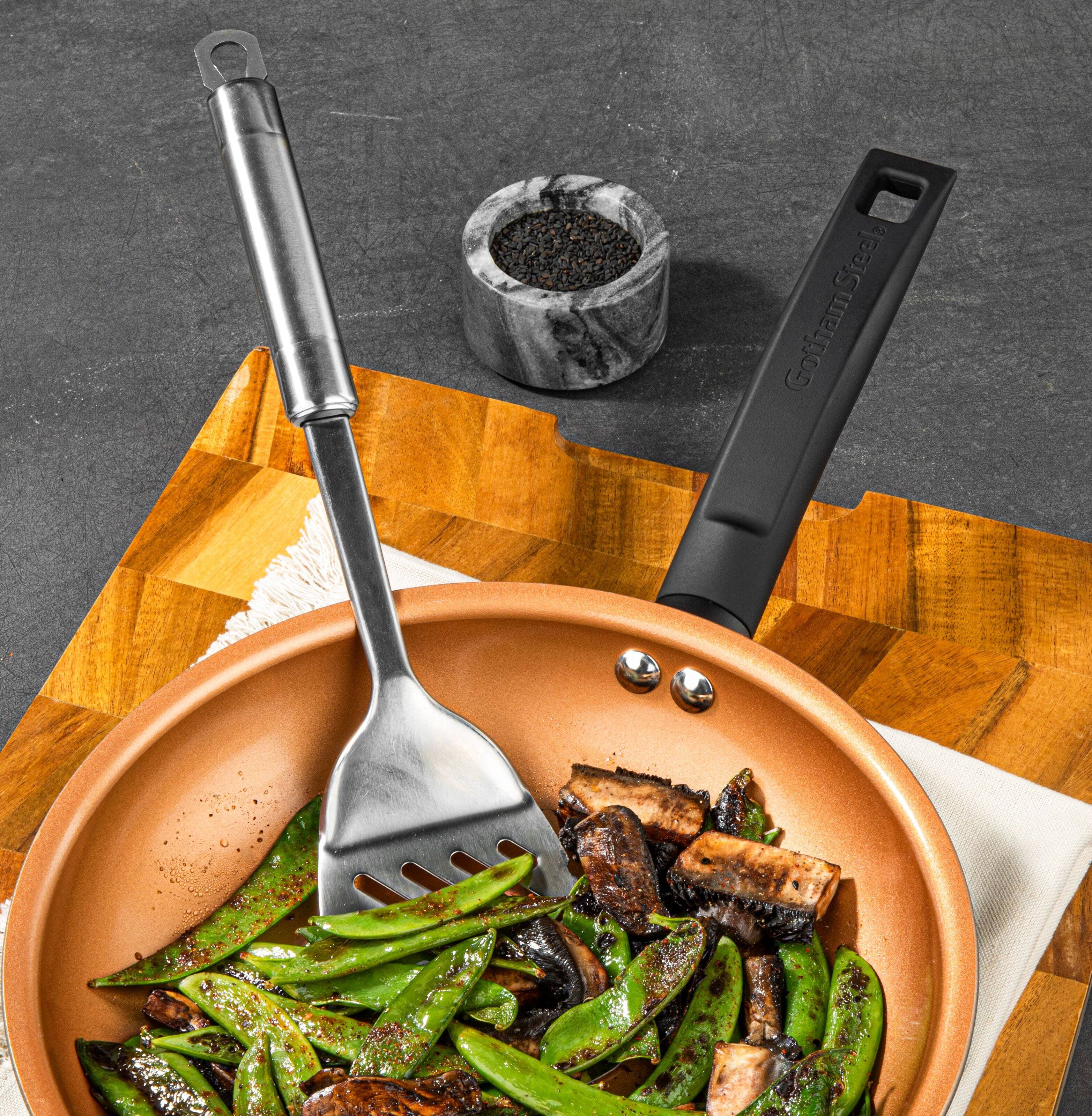 Gotham Steel Pro Premier Hard Anodized 17 Piece Nonstick Cookware Set ...