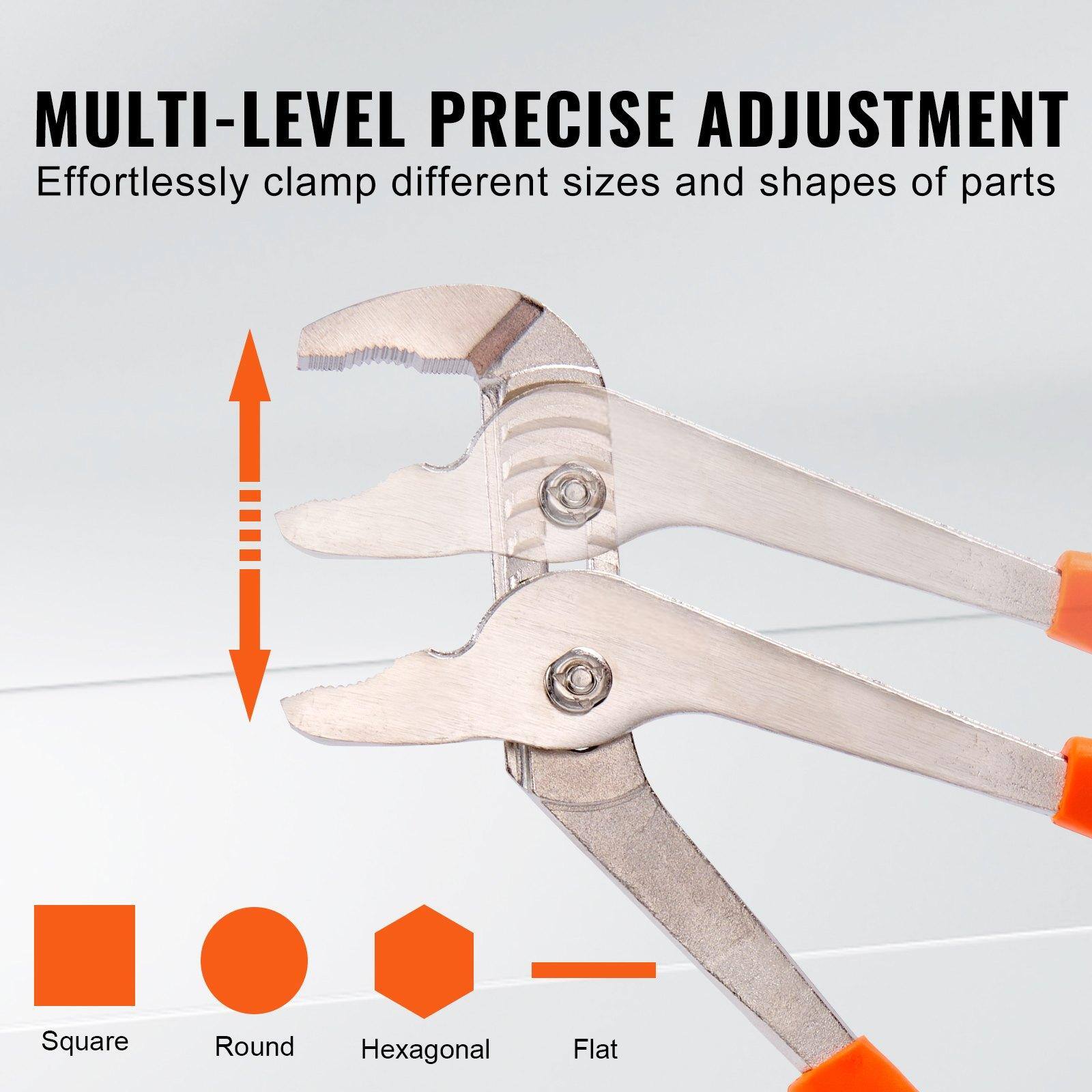 Glintex 3 Piece Groove Joint Pliers Set 8" 10" 12" Adjustable Water ...