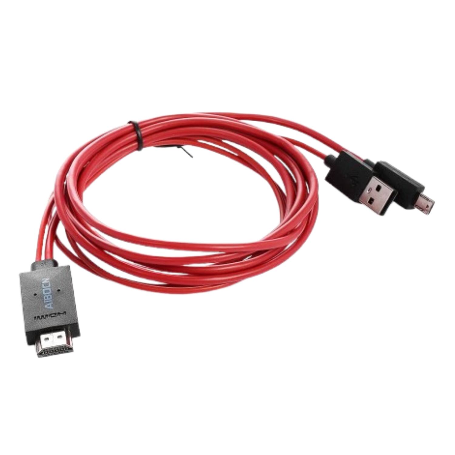 Stock Preferred MHL Micro USB to HDMI 1080P HD TV Adapter Cable Red MHL ...