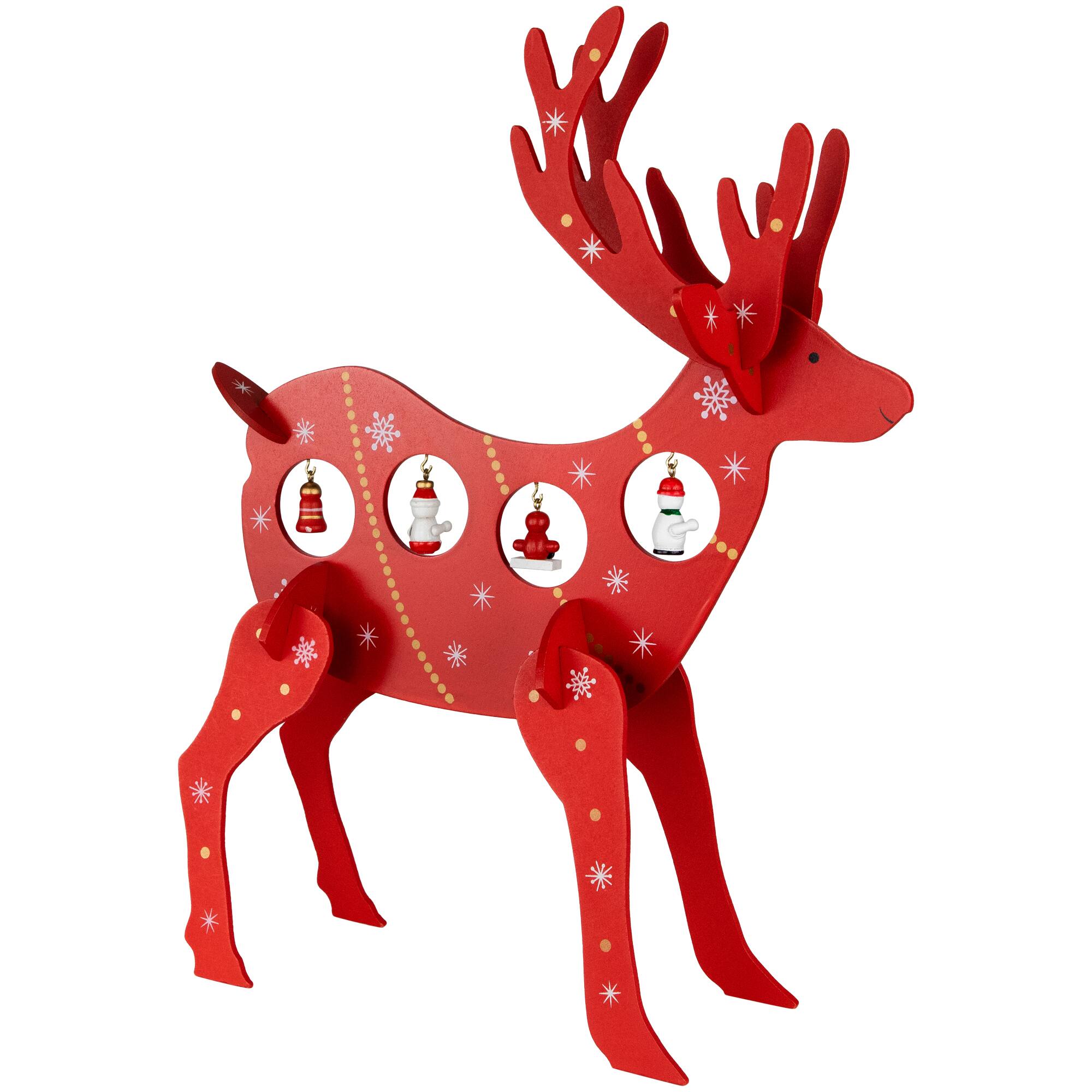 Northlight Reindeer Cut Out Ornament Holder Christmas Decoration 13.25 ...