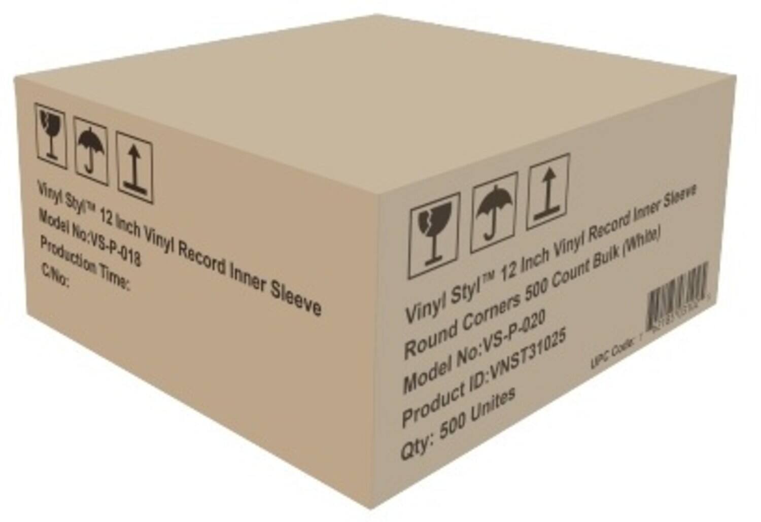 PopMarket Vinyl Styl® VS P 018 12 Inch Inner Record Sleeves Square ...