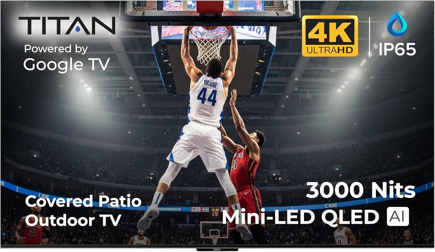 Titan G100 Mini LED 115 Inch Covered Patio Smart Outdoor TV ...
