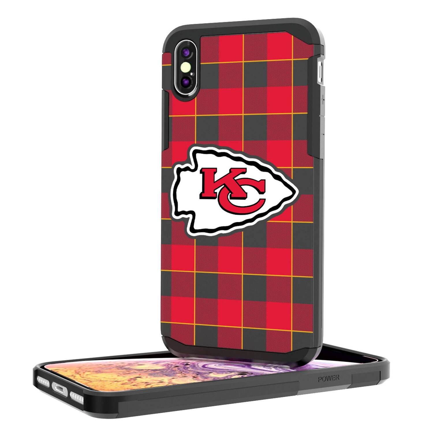 Keyscaper NFL Kansas City Chiefs iPhone Rugged Plaid Design Case XR ...