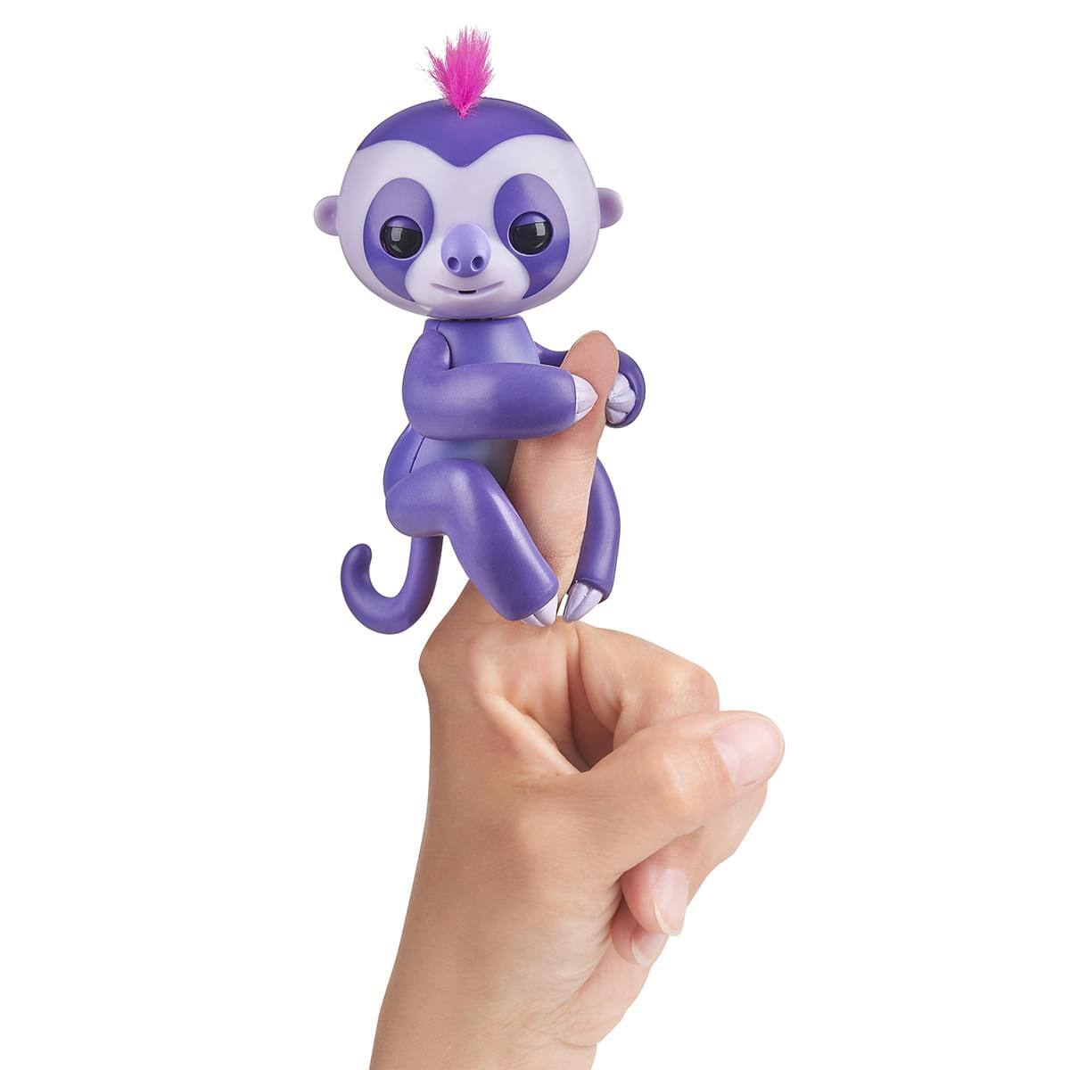 WowWee Fingerlings Interactive Baby Sloth Toy: Marge Purple 3752 - Best Buy