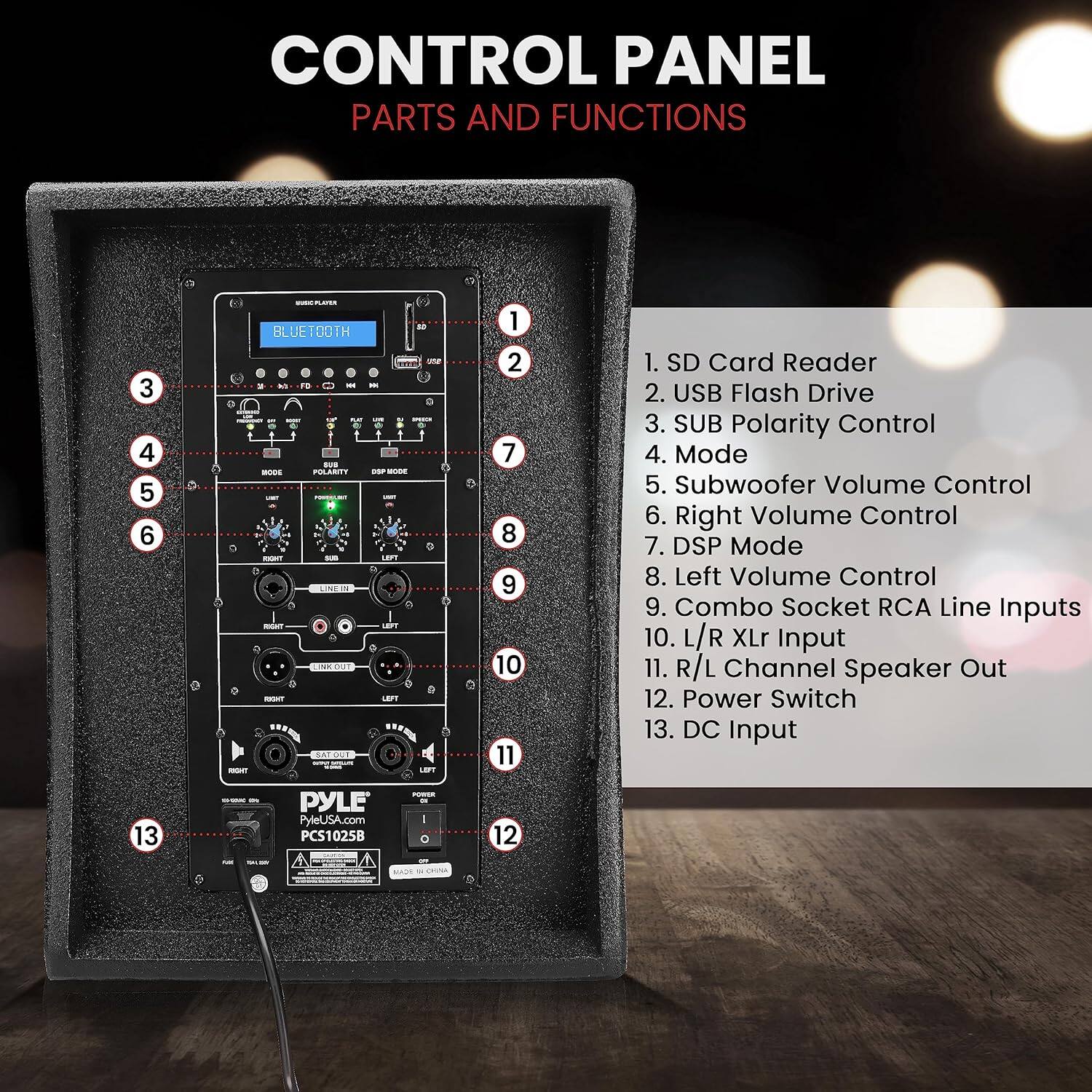 PYLE Line Array Column Speaker Professional and PCS1025B - Best Buy