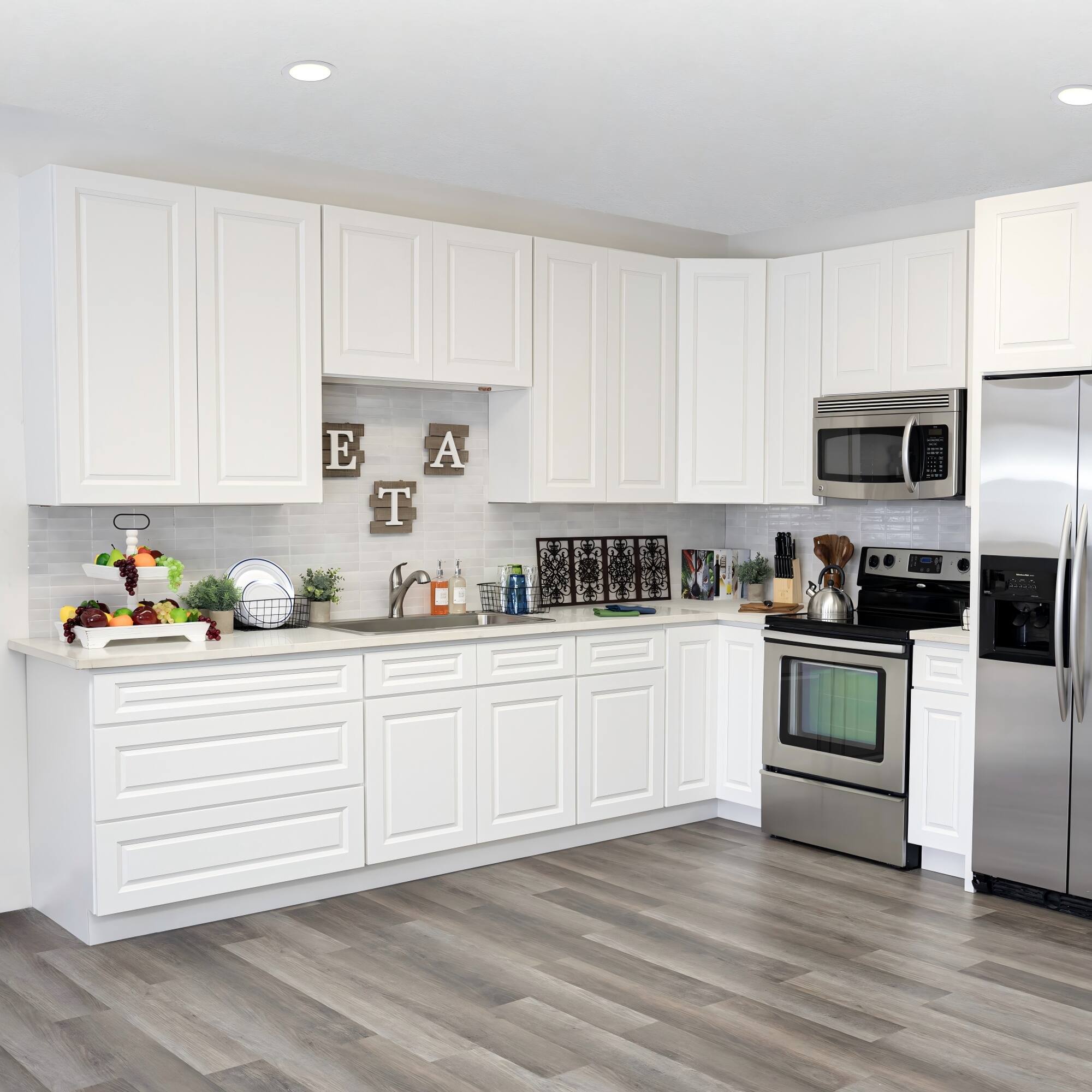 Boyel Living 24 in W x 18 in H x 12 in D Shaker Corner Kitchen Wall ...