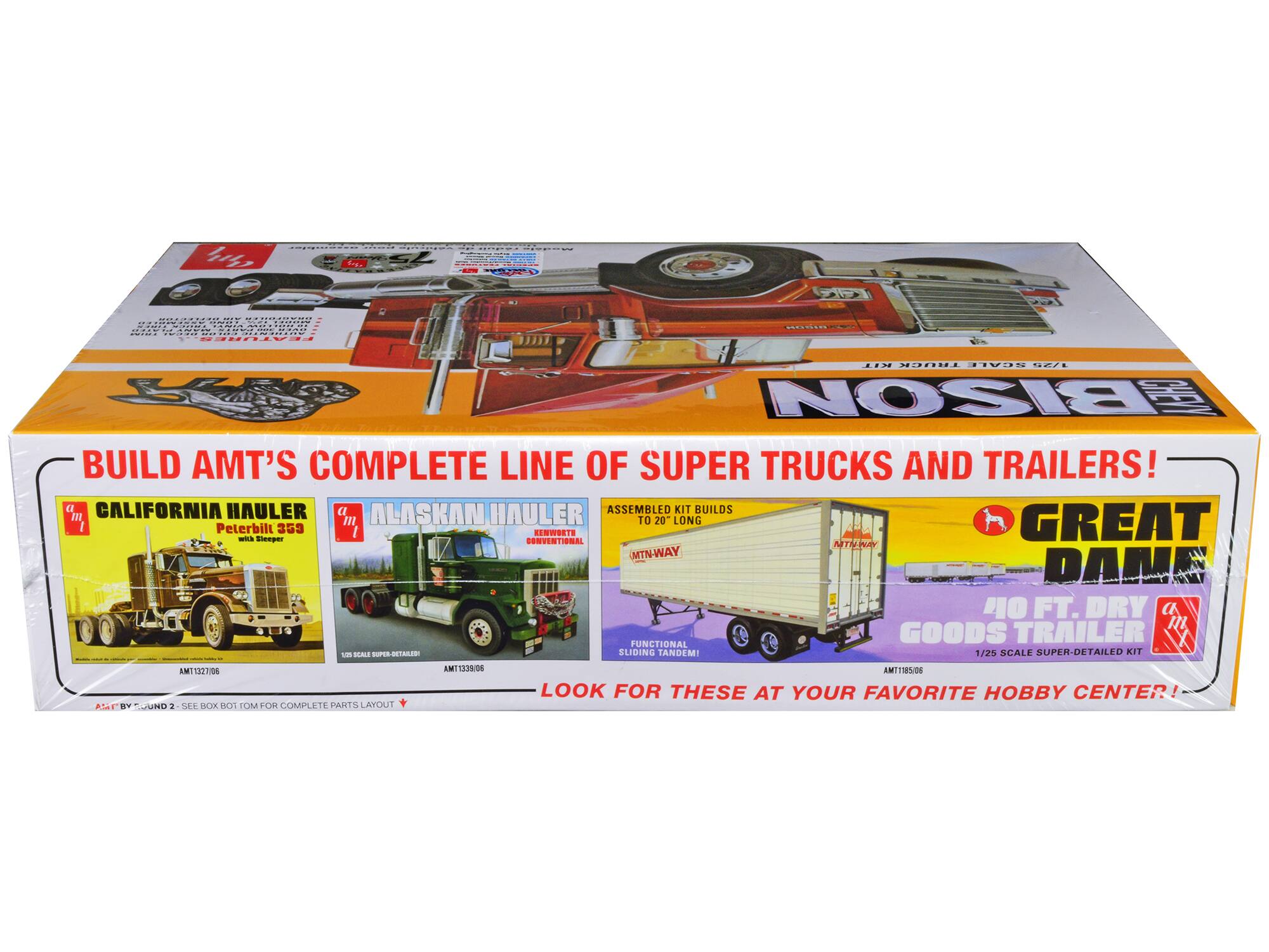 Skill 3 Model Kit Chevrolet Bison Truck Tractor 1/25 Scale Model by AMT ...