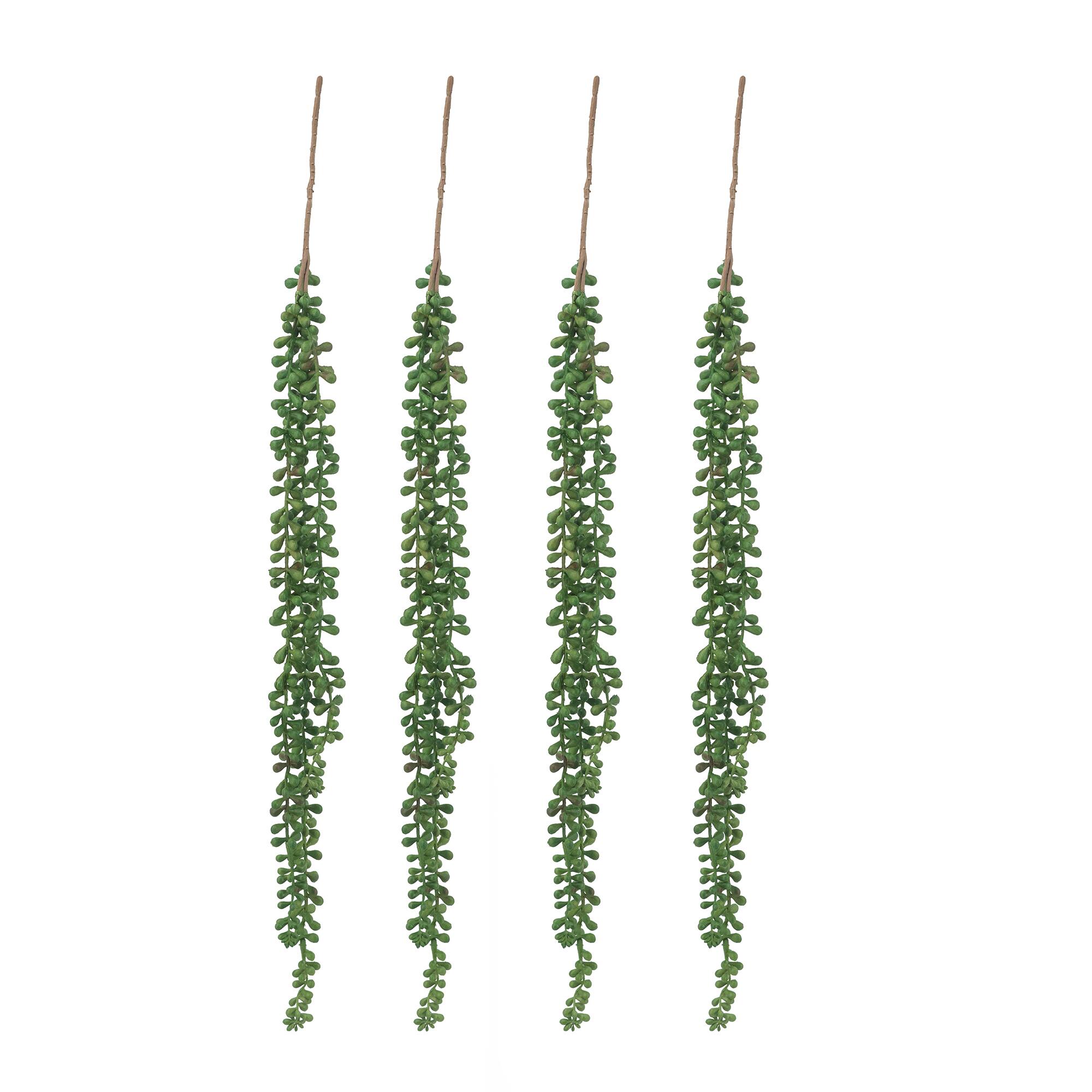 Glintex - 27.2 Inch Faux Hanging Succulent Plant with Lifelike Details ...