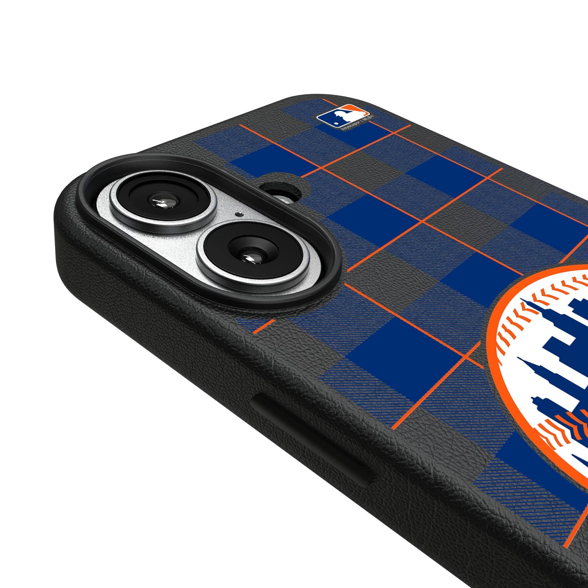 Keyscaper MLB New York Mets Plaid Magnetic Bump iPhone Case 16 Plus ...