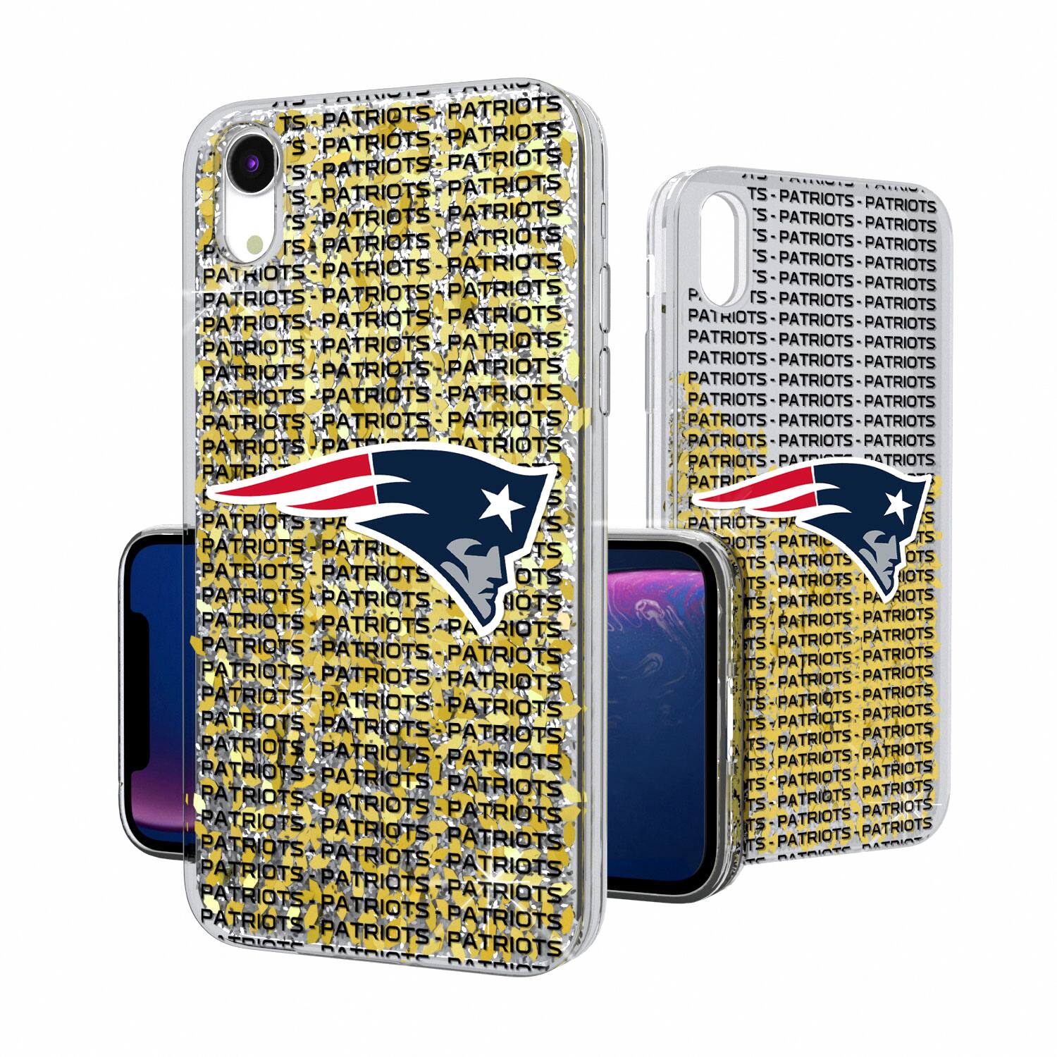 Keyscaper NFL New England Patriots iPhone Text Backdrop Design Glitter ...