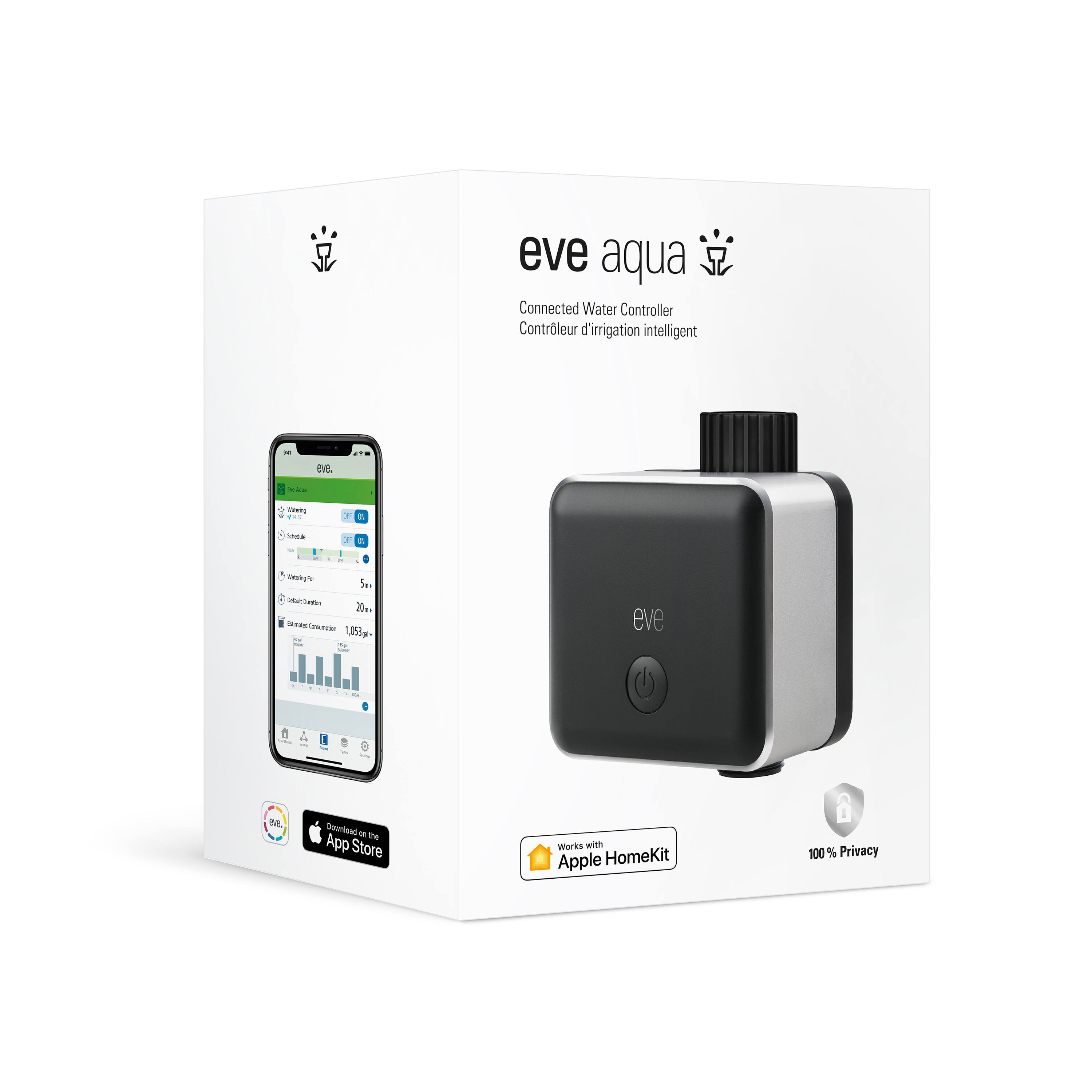 Best Buy: Eve Aqua Smart Water Controller Black, Silver 10028012