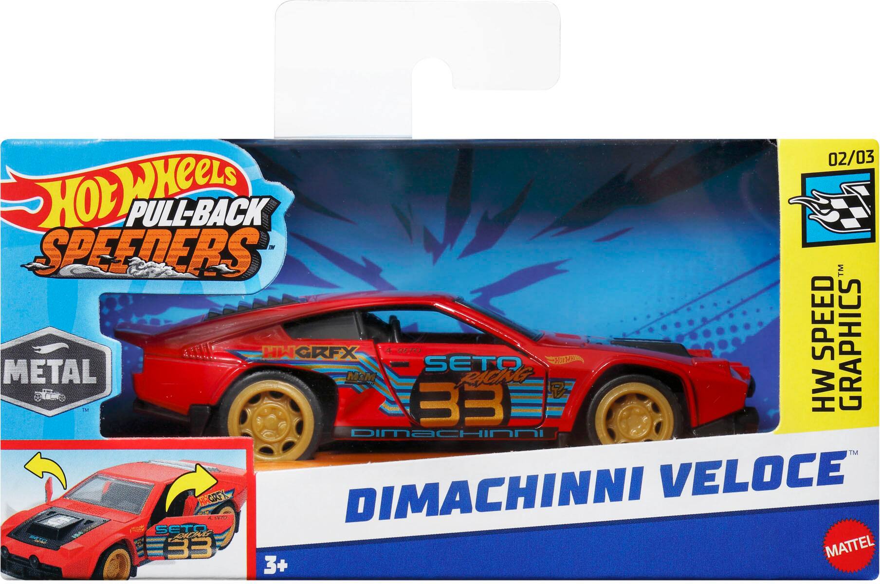 Hot Wheels 1:43 Scale Pull Back Speeders Styles May Vary HYT45 - Best Buy