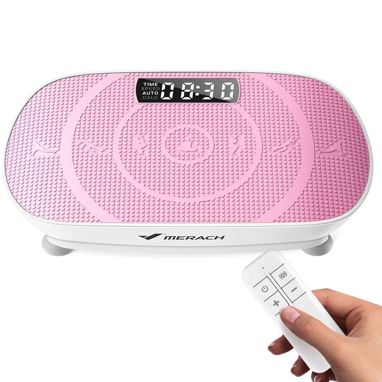 MERACH Slim Vibration Plate Quiet Compact Vibration Plateform Exercise ...