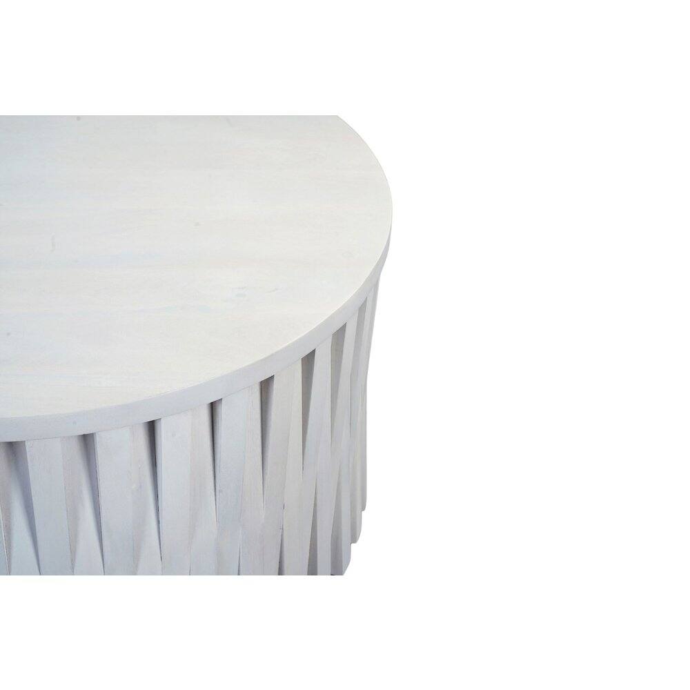 Carolina Chair & Table Hatteras Woven Coffee Table Whitewash White CT ...