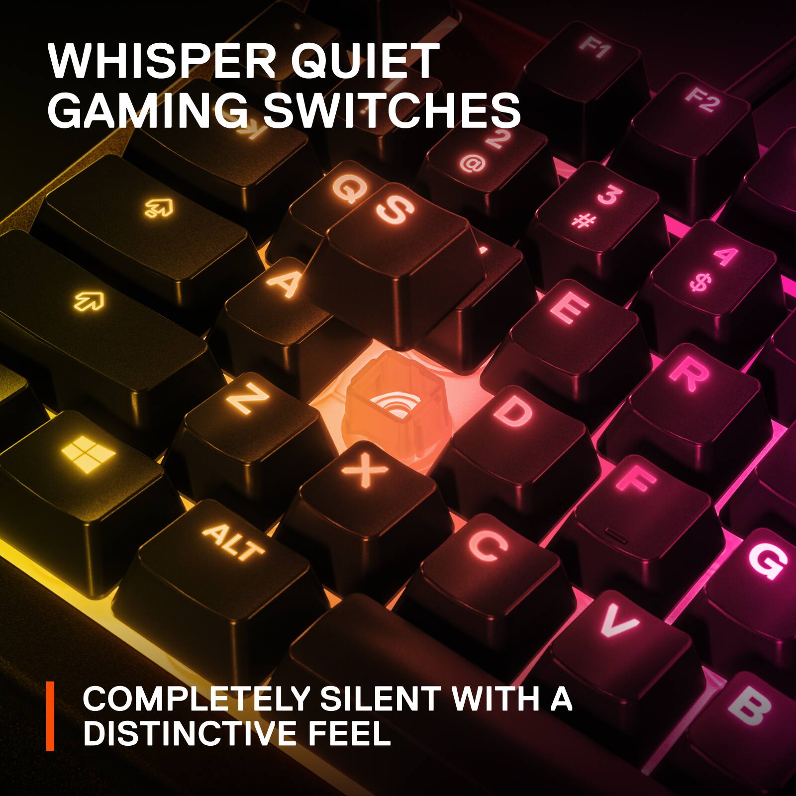 SteelSeries Apex 3 Full Size Wired Membrane Whisper Quiet Switch Gaming Keyboard with 10 zone ...
