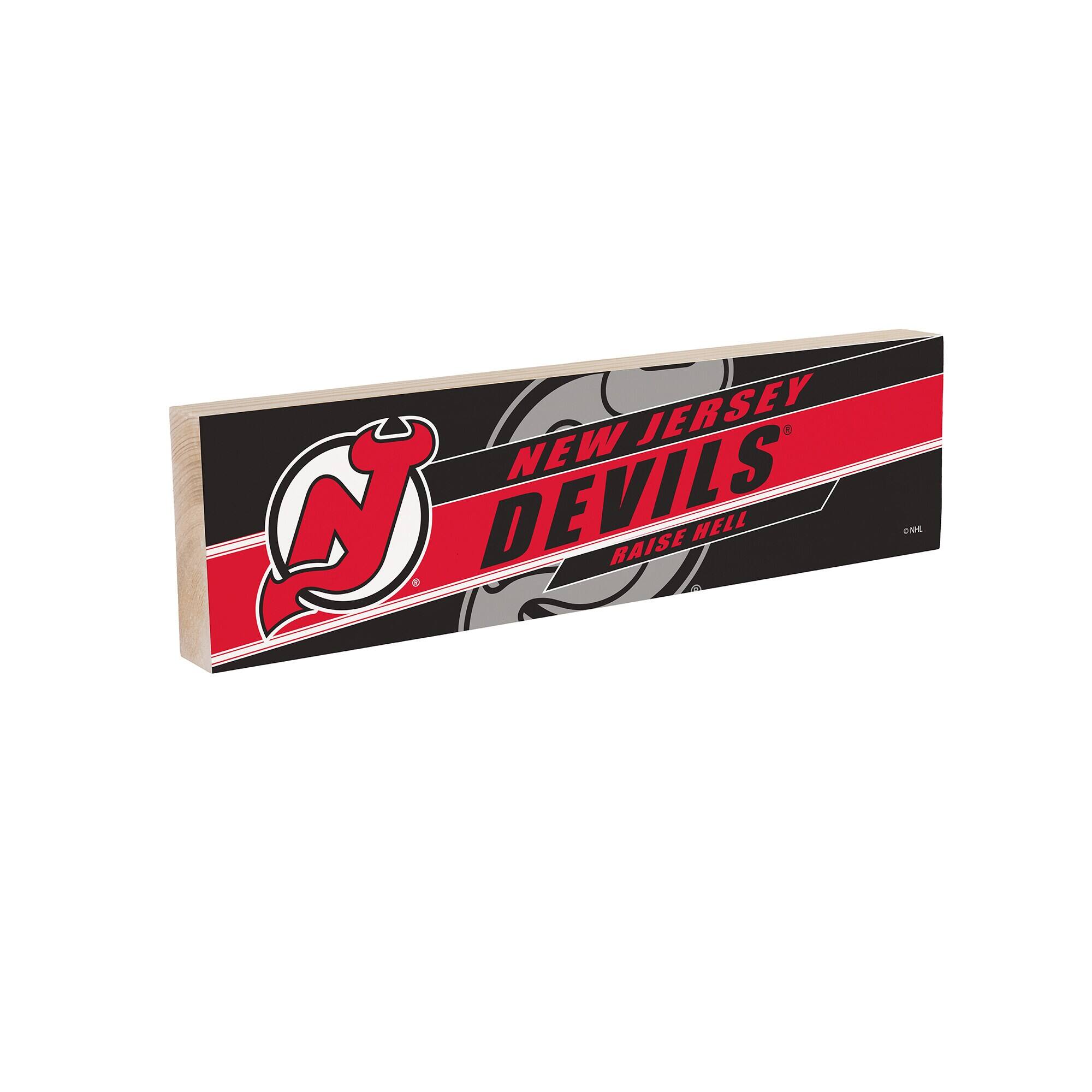 Evergreen Enterprises New Jersey Devils 5" x 18" Shadow Logo Wood ...