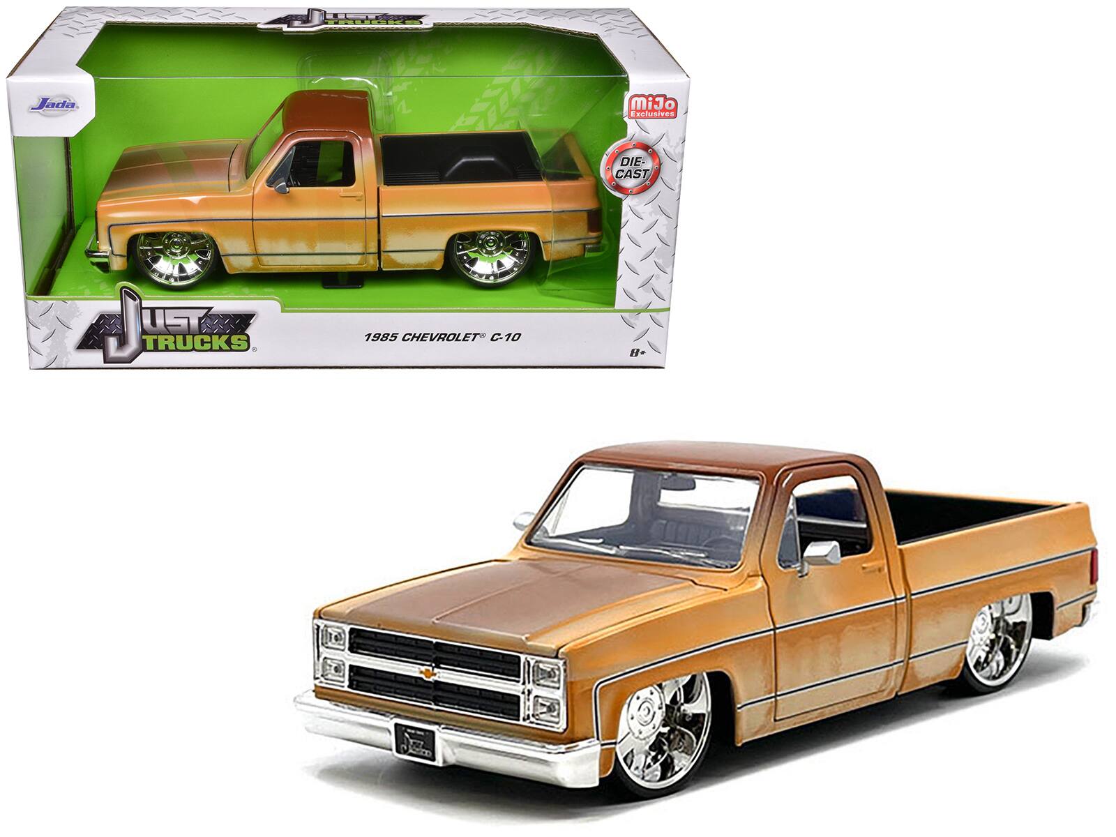 Jada 1985 Chevrolet C 10 Pickup Truck Top (Rusted) and JD3 Wheels "Just ...