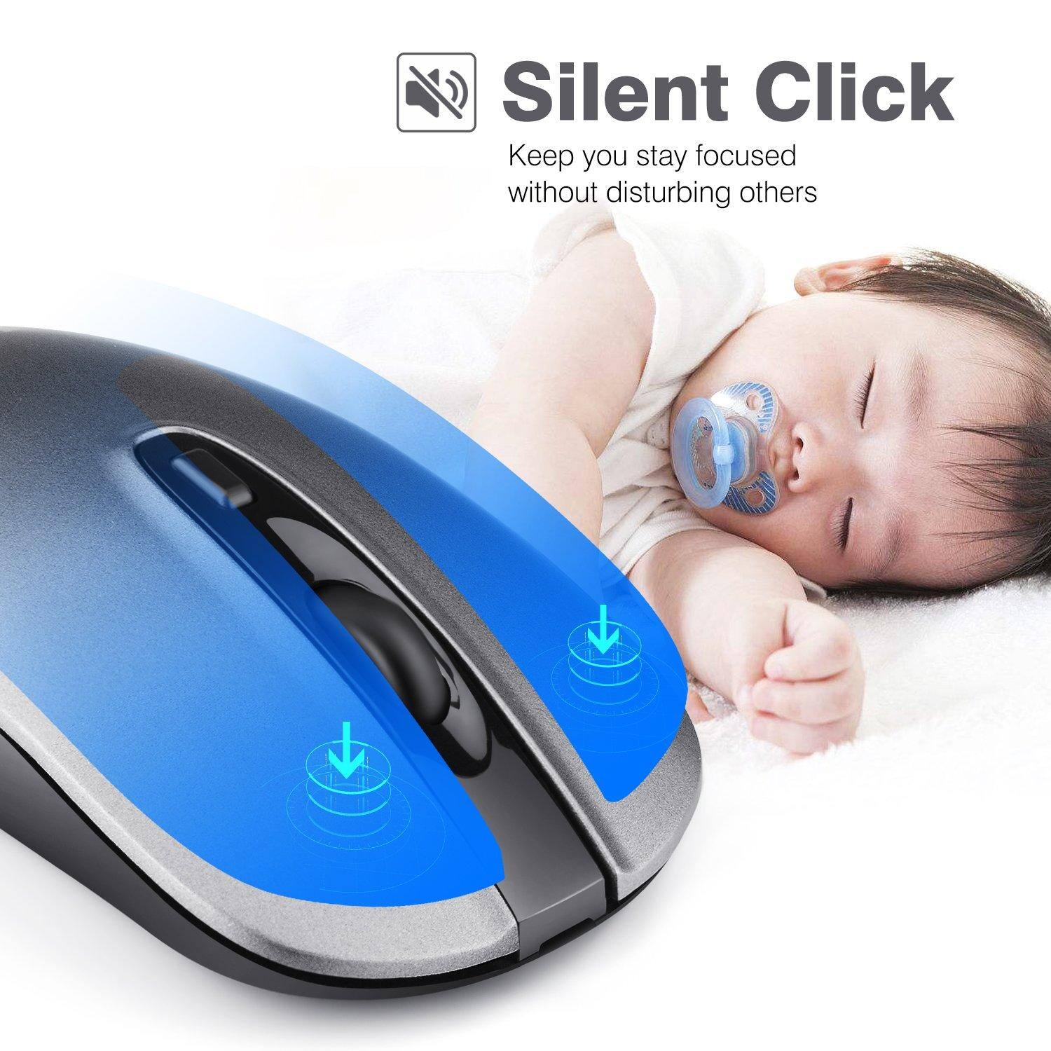 Comfort Essence Rechargeable Wireless Computer Mouse Portable Slim ...