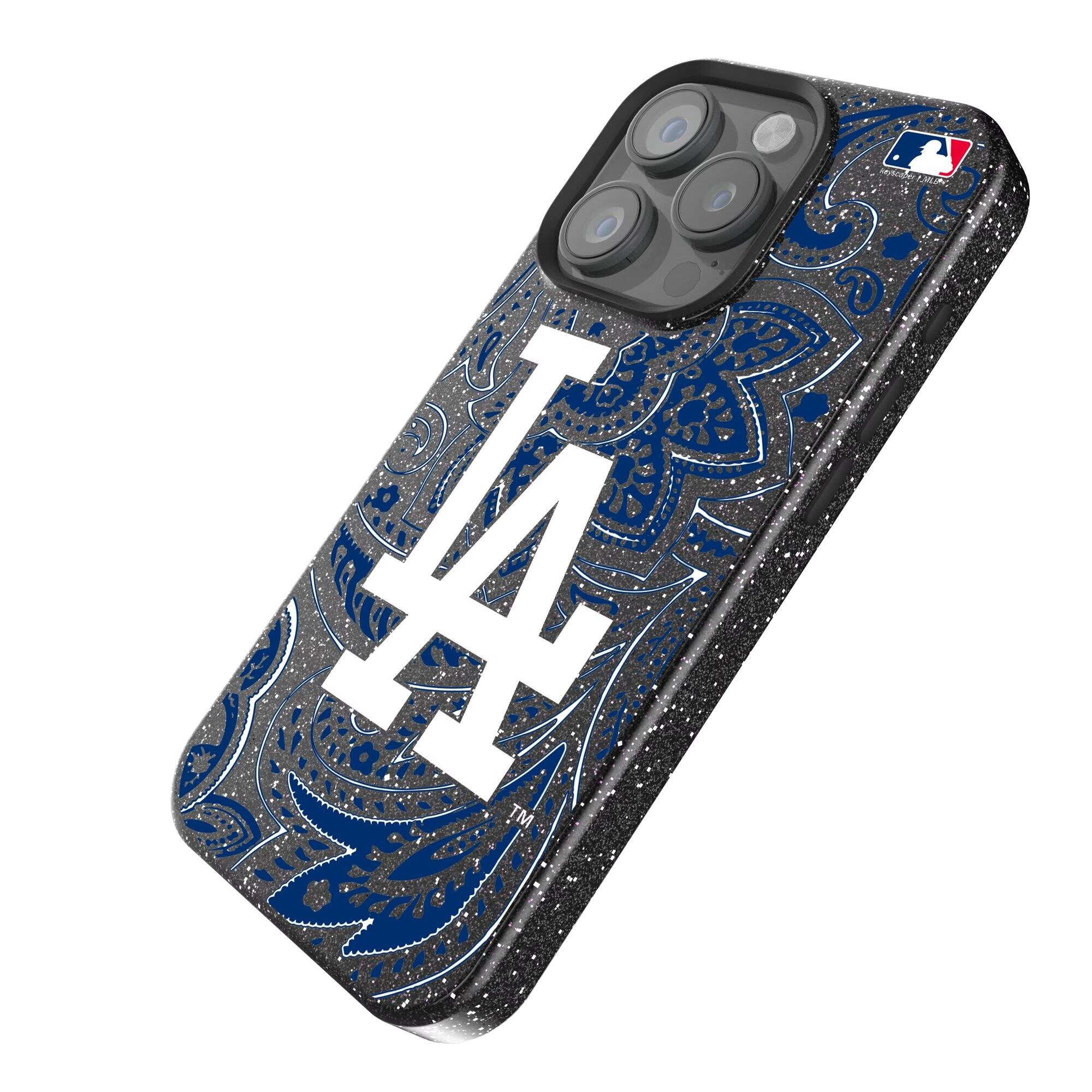 Keyscaper MLB Los Angeles Dodgers Paisley Bling iPhone Case 15 Pro Max ...