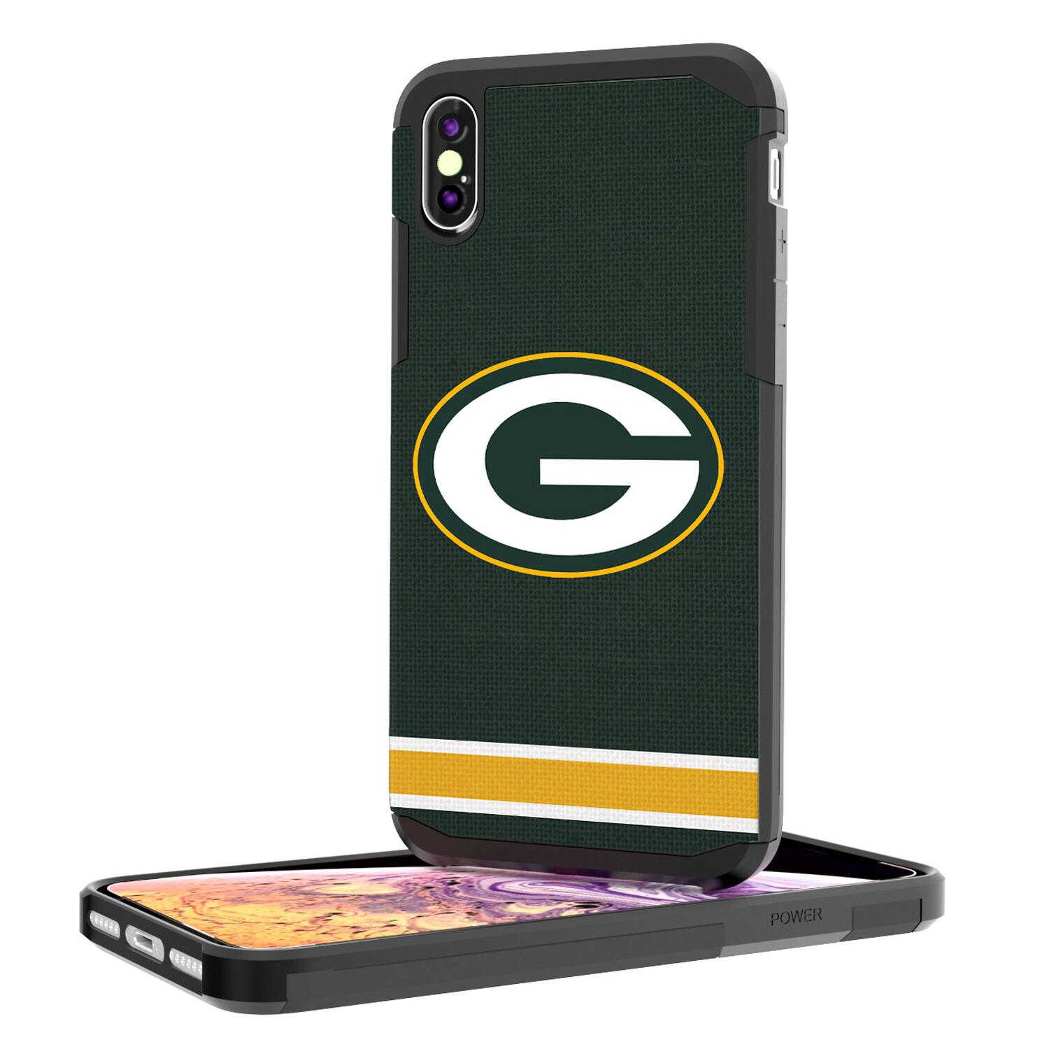 Keyscaper NFL Green Bay Packers iPhone Rugged Stripe Design Case 14 Pro Max Multicolor 3534141 ...