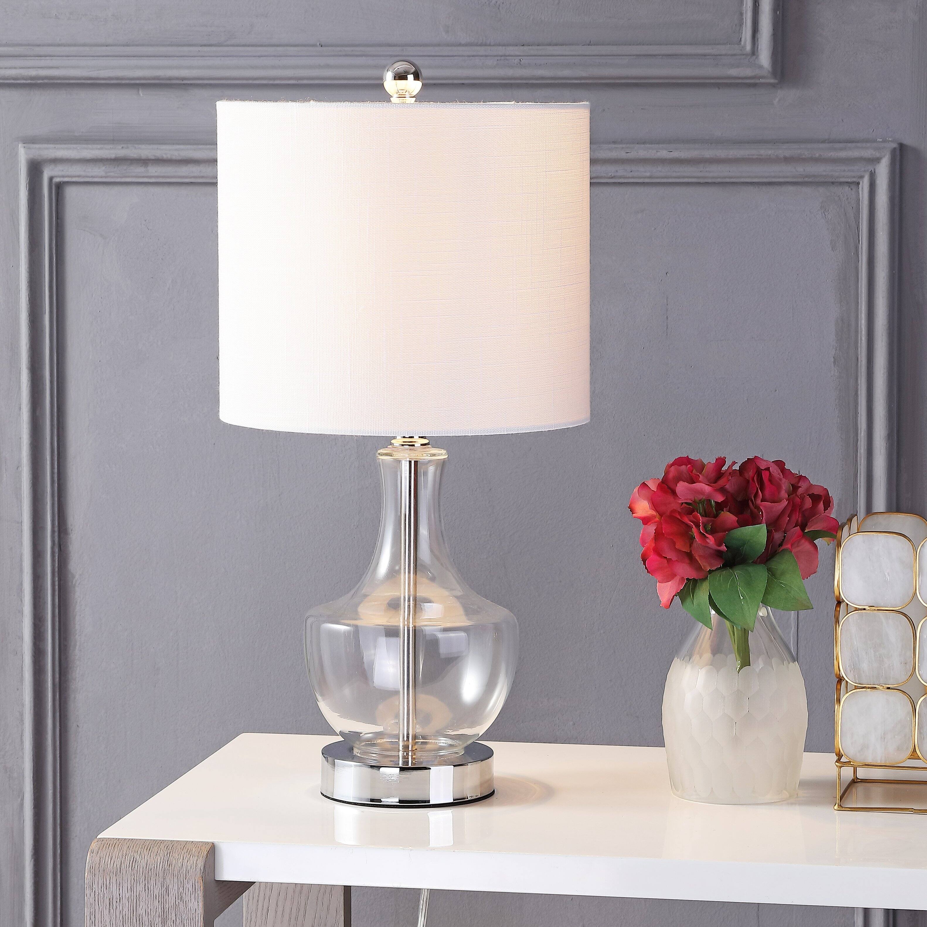 Jonathan Y Colette 20" Mini Glass LED Table Lamp Clear JYL1029 - Best Buy